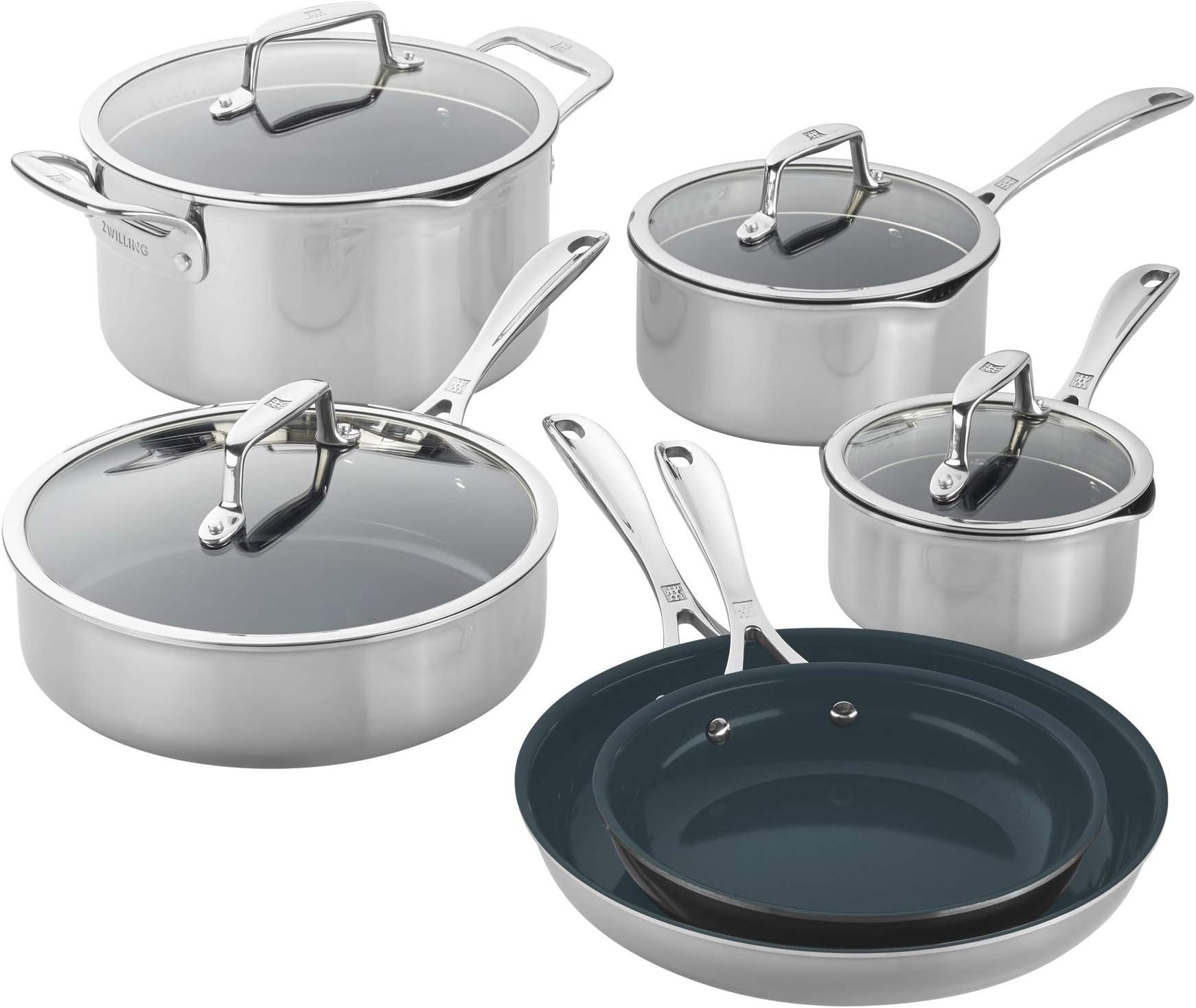 Amazon.com: Blue Diamond 14 Piece Cookware Set, Diamond Infused PFAS ...