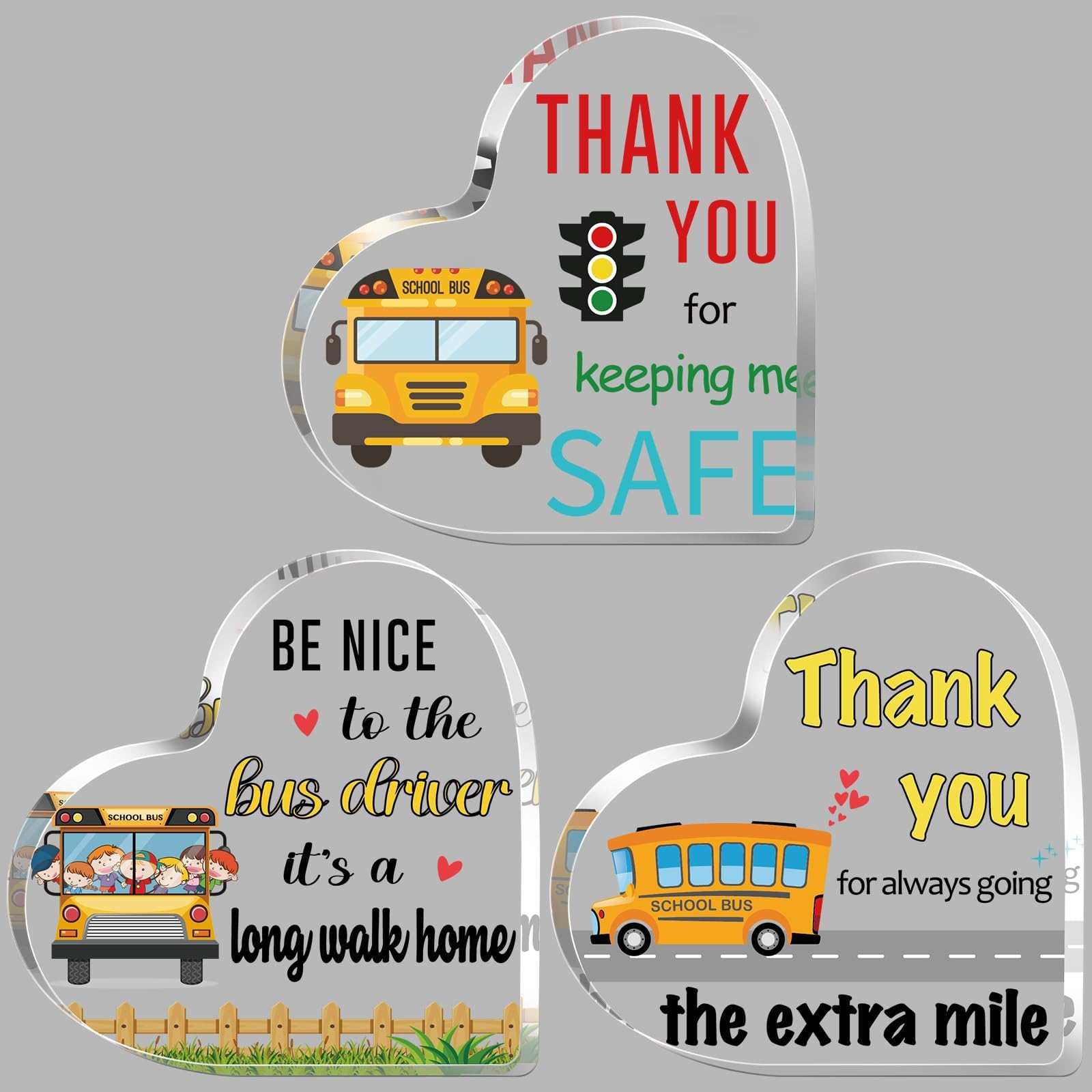 Amazon.com: WATINC Bus Driver Appreciation Gifts - Thank You School Bus ...