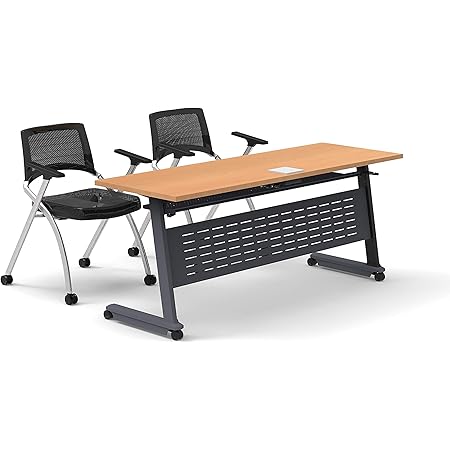 Amazon.com: 2 Person Tables Training Meeting Seminar Classroom Model ...
