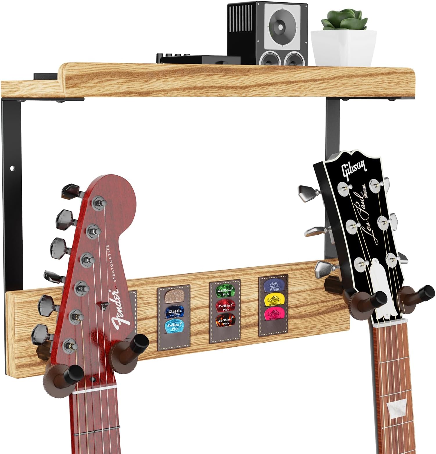 Amazon.com: GELTTULU Guitar Wall Rack Guitar Hanger Wall Mount with 5 ...