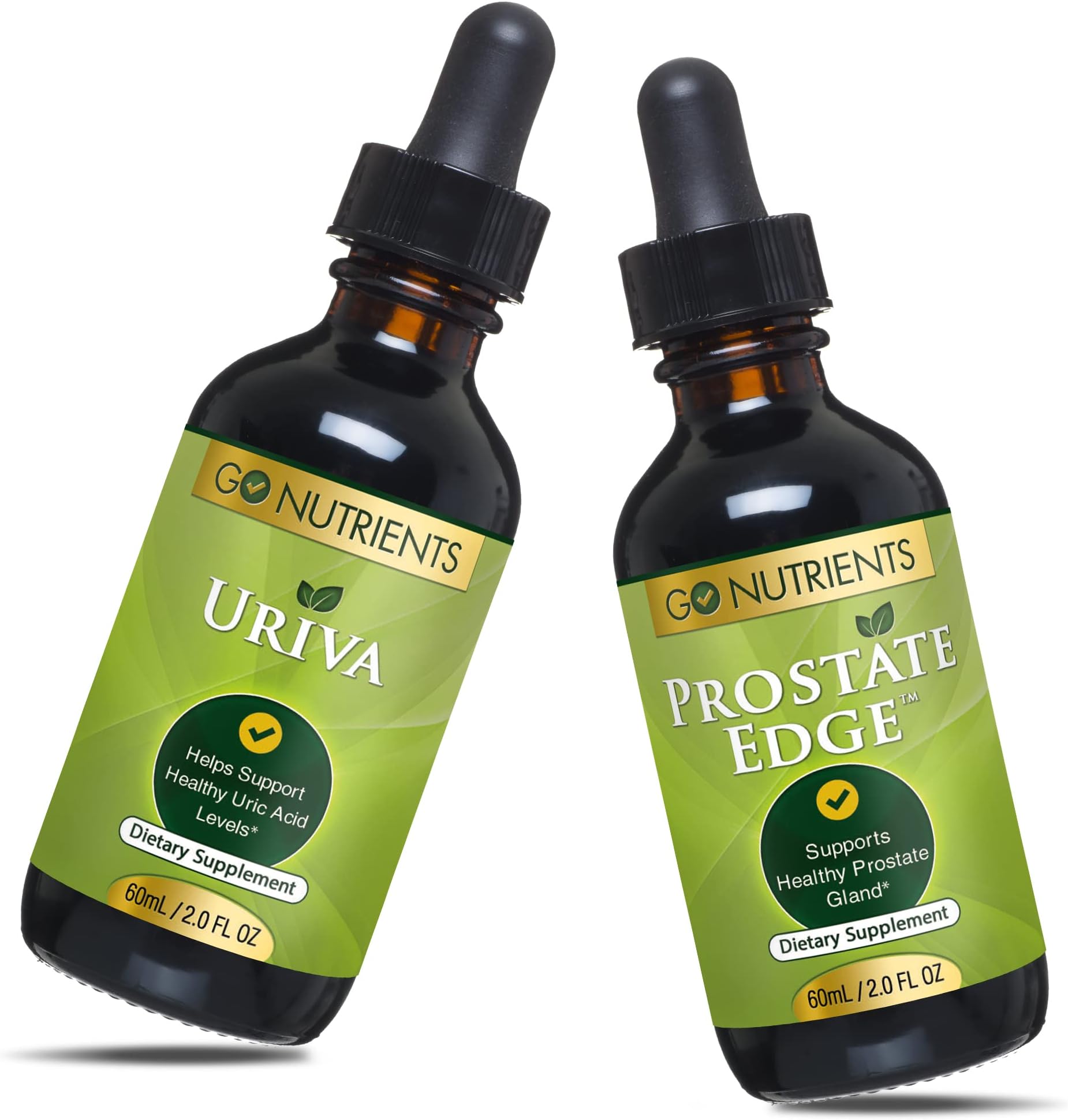 Amazon.com: Go Nutrients Uriva & Prostate Edge Prostate Supplement for ...