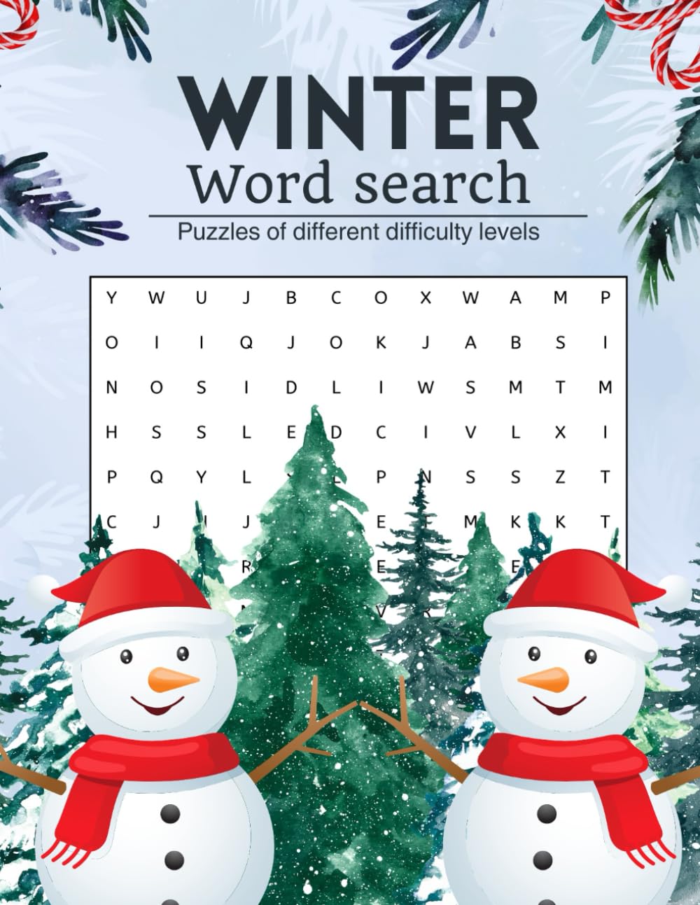 Winter Word Search Book: Winter word search puzzle books for adults ...