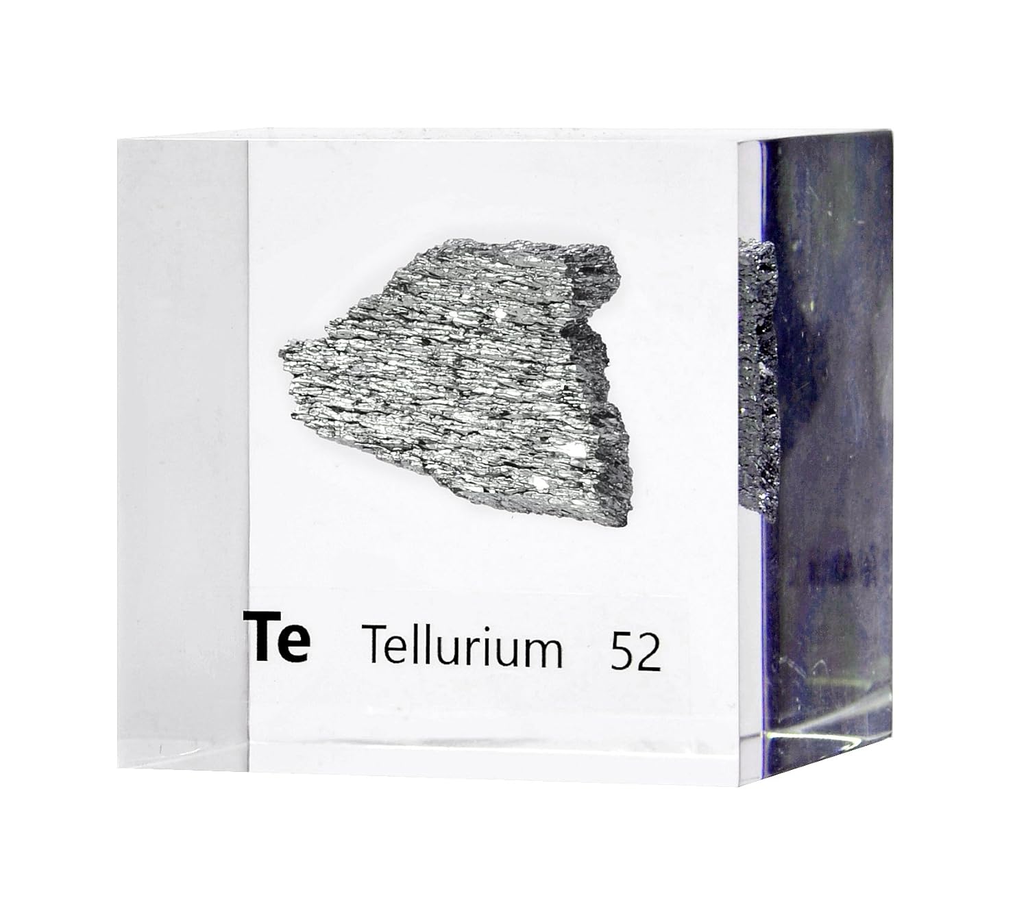 Tellurium Metal in 50mm (2x2in) Acrylic Cube for Element Collection ...