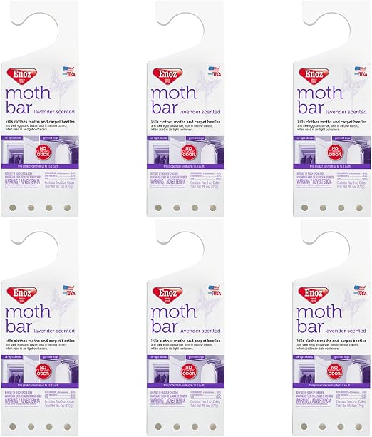 Amazon.com: Enoz Lavender Scented Moth Bar, Kills Clothes Moths, Carpet ...