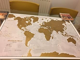 Scratch The World® Travel Map - Scratch Off World Map Poster with Gift ...