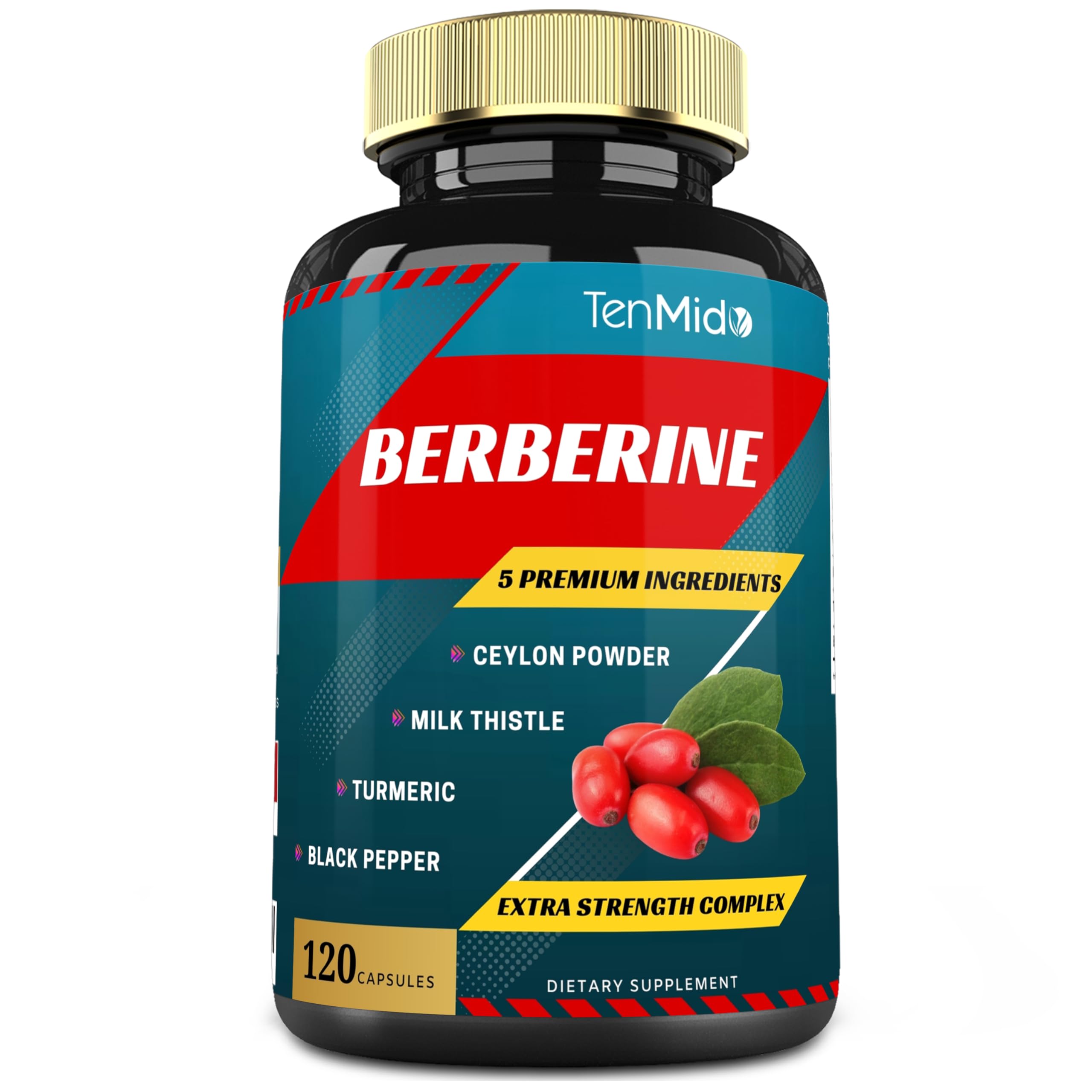 Berberine Extract Capsules 4250mg, 4 Months Supply & Ceylon, Milk ...