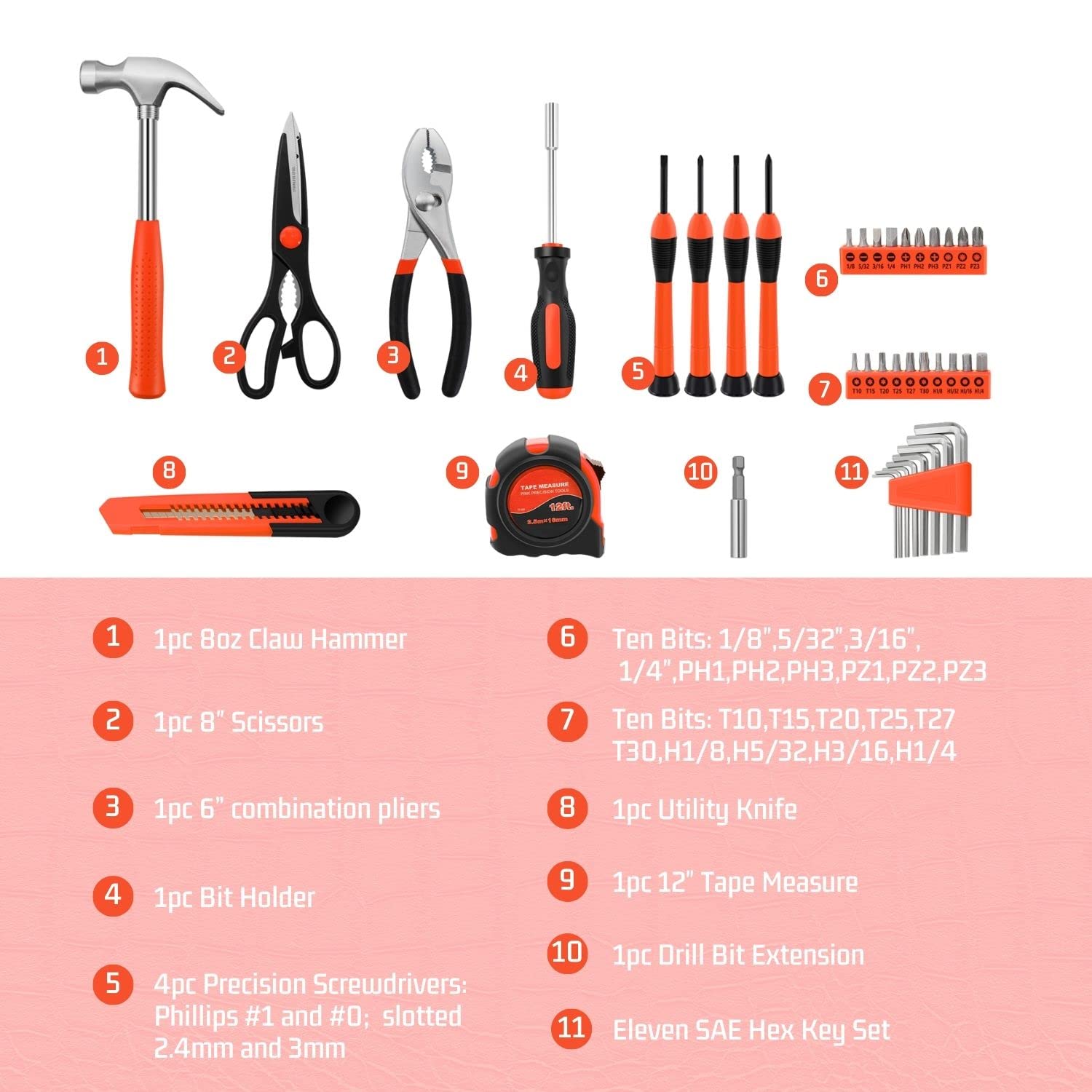 Types Of Hand Tools And Their Uses Hi Spec 40pc Blue Compact Hand Tool