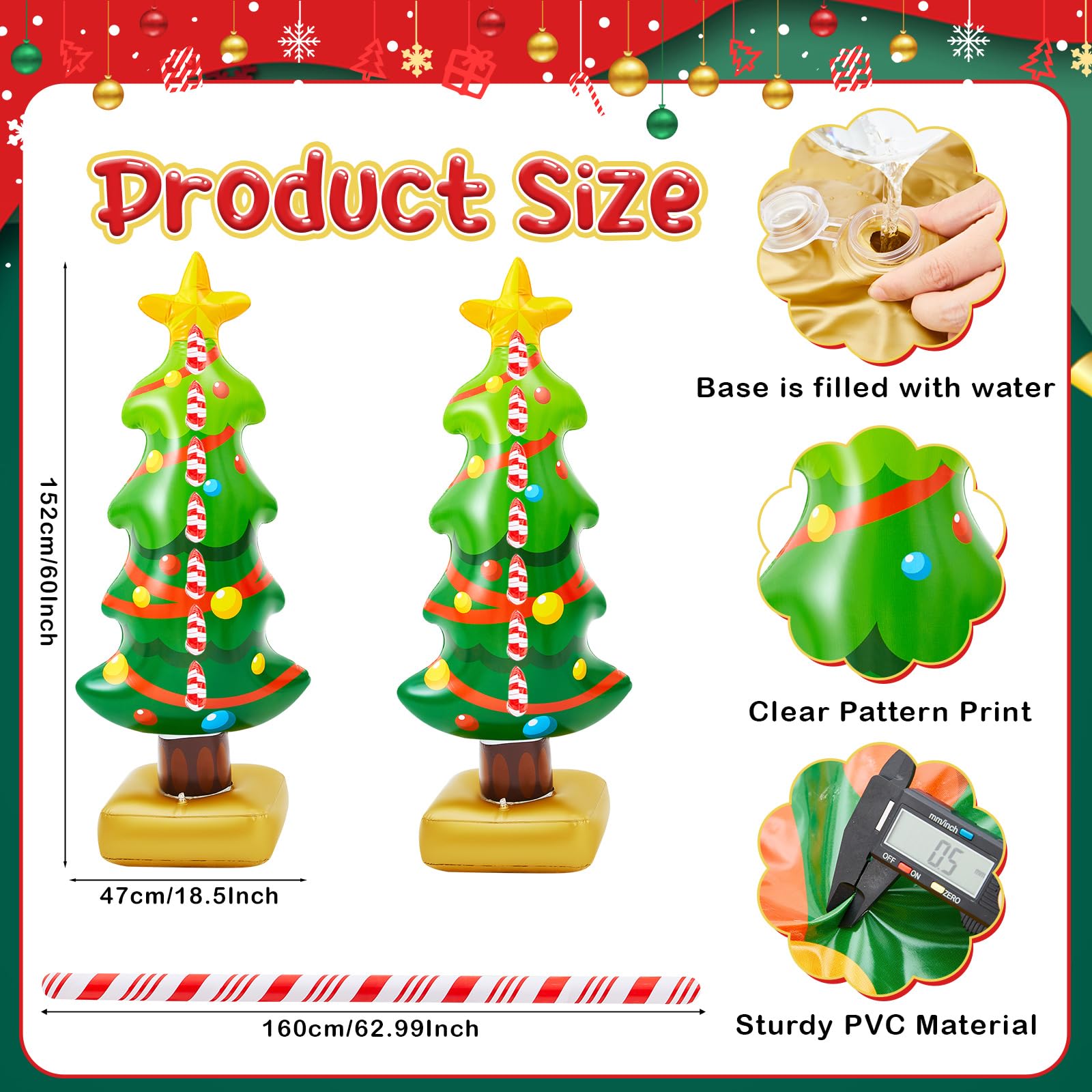 Snapklik.com : Poen 1 Set 60 Inch Christmas Inflatable Limbo Game For ...