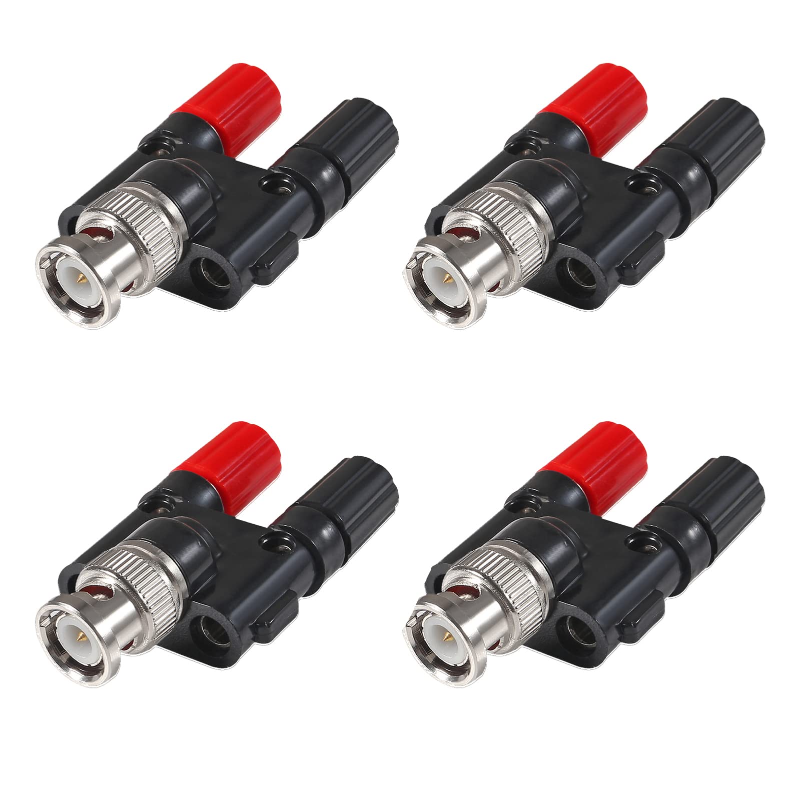 Amazon.com: DIANN 4pcs BNC Male Plug to 2X 4mm Dual Banana Female ...