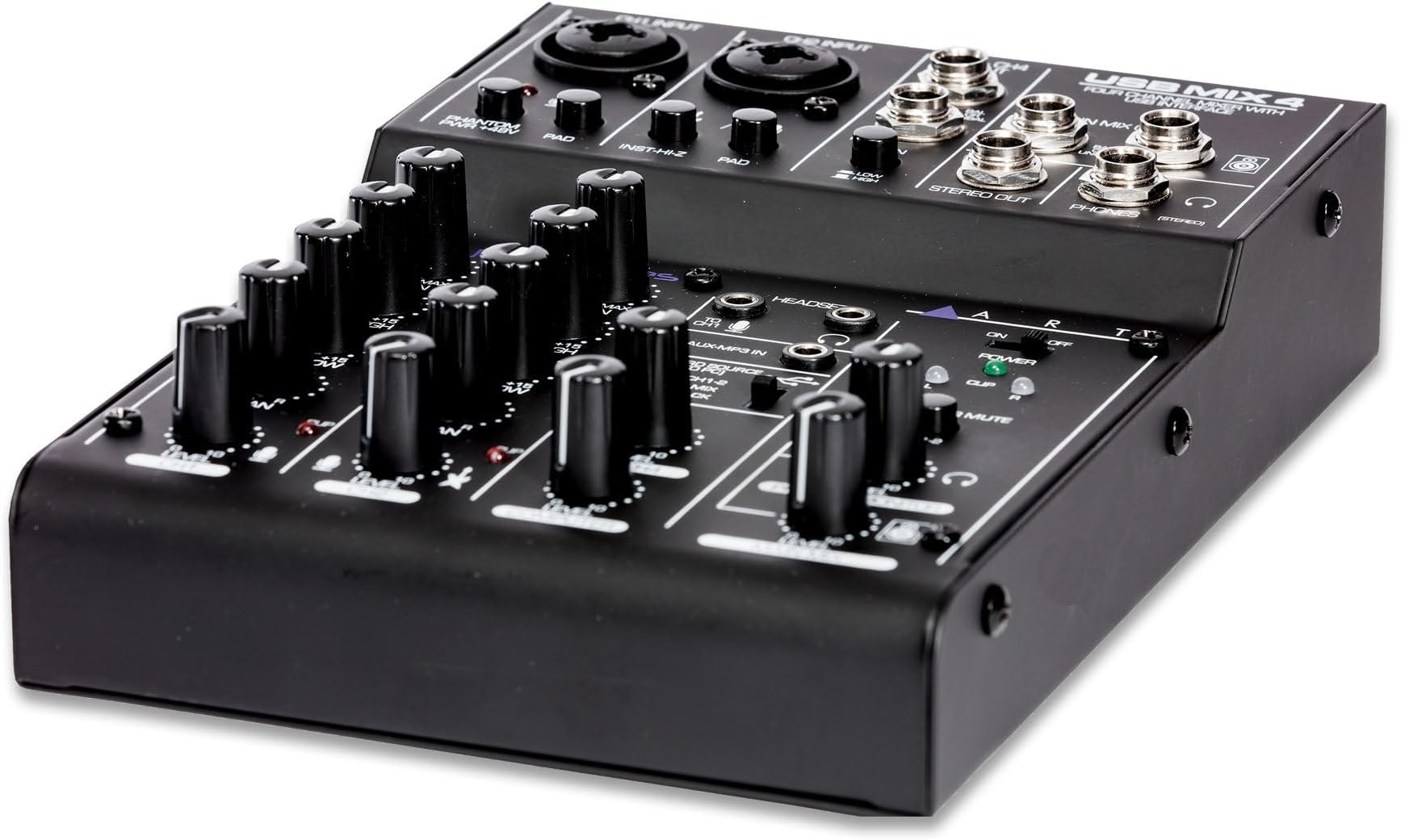 Amazon.com: ART USBMix4 Four Channel Mixer/USB Audio Interface ...