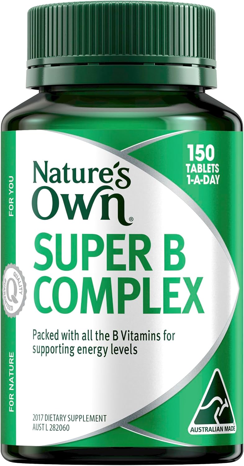 Nature's Own Super B Complex Tablets 150 -With B3, B6 & B12 for ...