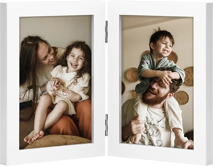 Amazon.com - decorUhome Double 4x6 Picture Frame Vertical, Engineered ...