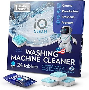 Amazon.com: Washing Machine Cleaner and Descaler Tablets 24 Pcs - Deep ...