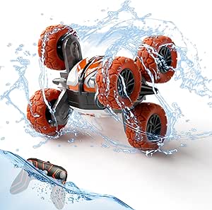 Amazon.com: 28°C Remote Control Car Waterproof RC Stunt Cars Amphibious ...