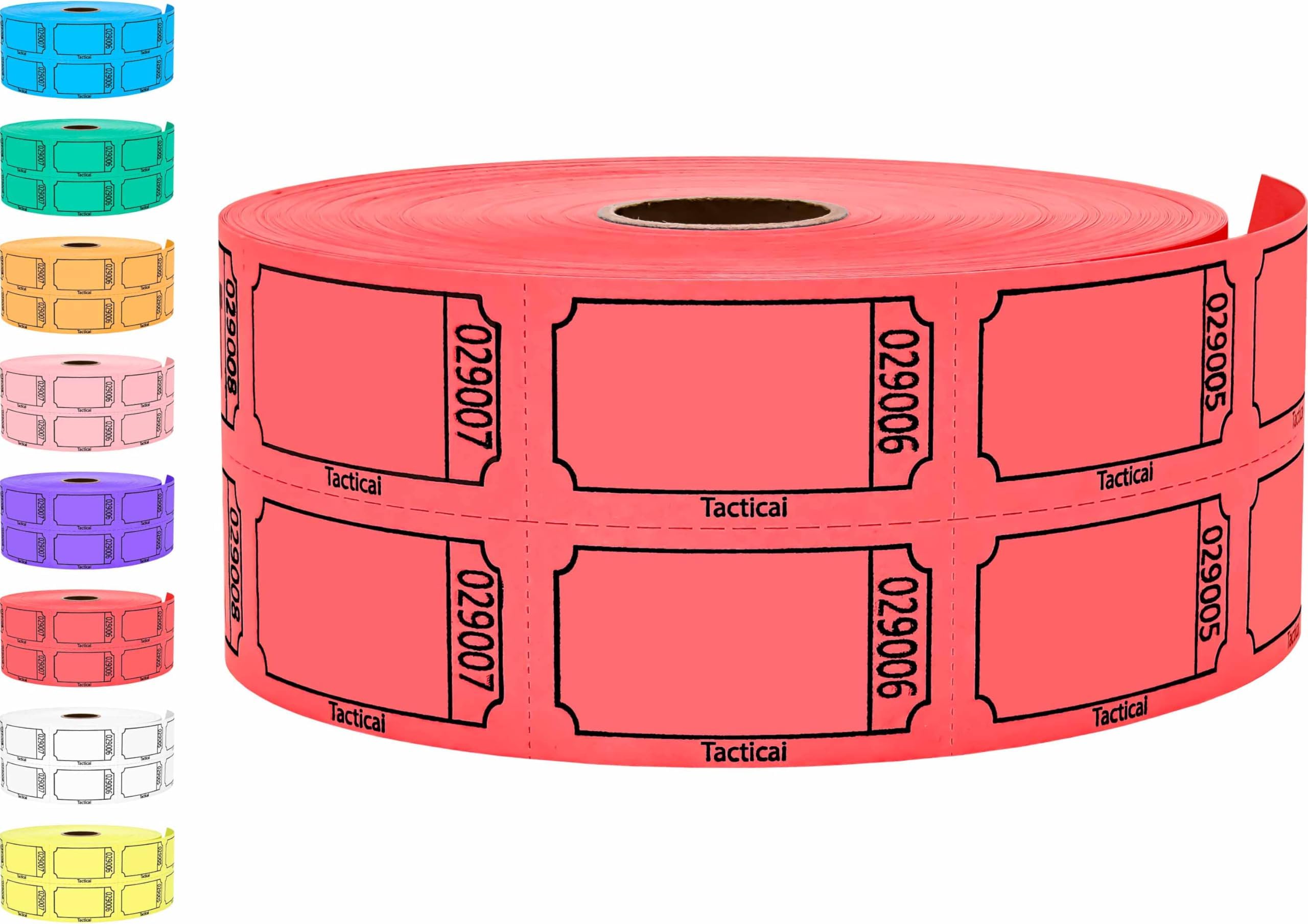 Amazon.com : L LIKED 500 Raffle Tickets, Smile, Yellow (6 Color ...