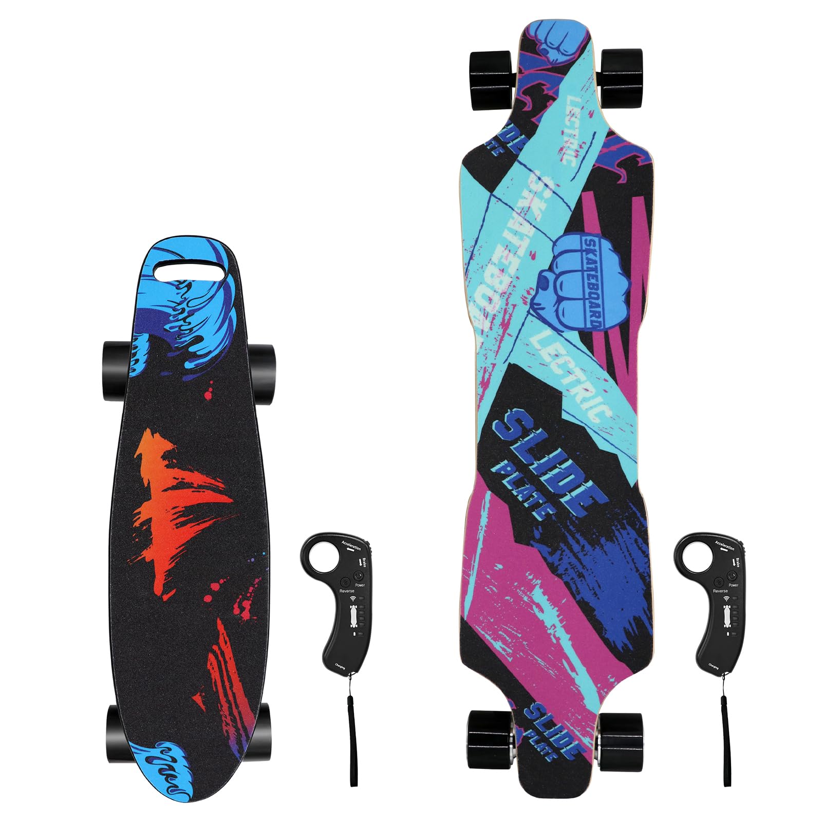 Amazon.com : Bundle of 27" & 37" Electric Skateboards with Remote ...
