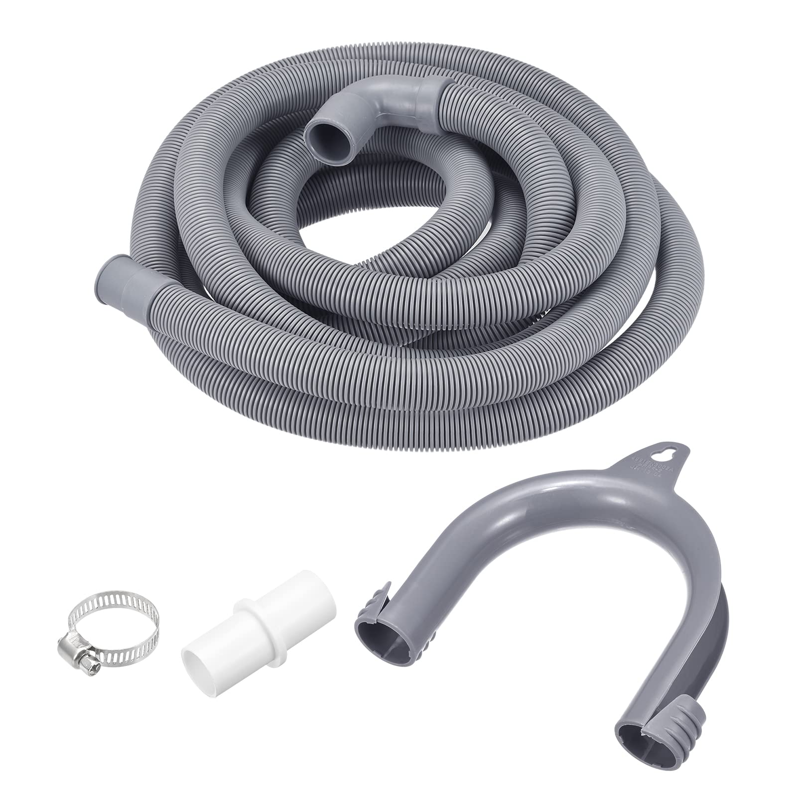 MECCANIXITY Washing Machine Drain Hose Extension Kits 13.12ft Gray for ...
