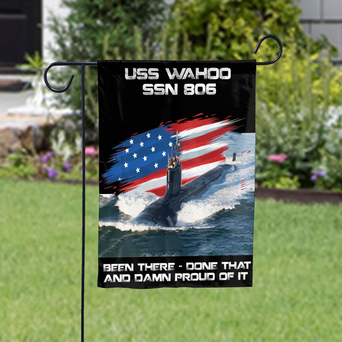 Amazon.com : FFCLUB USS-WAHOO SSN 806 Flag Ship Garden Flag (11.5x17.5 ...