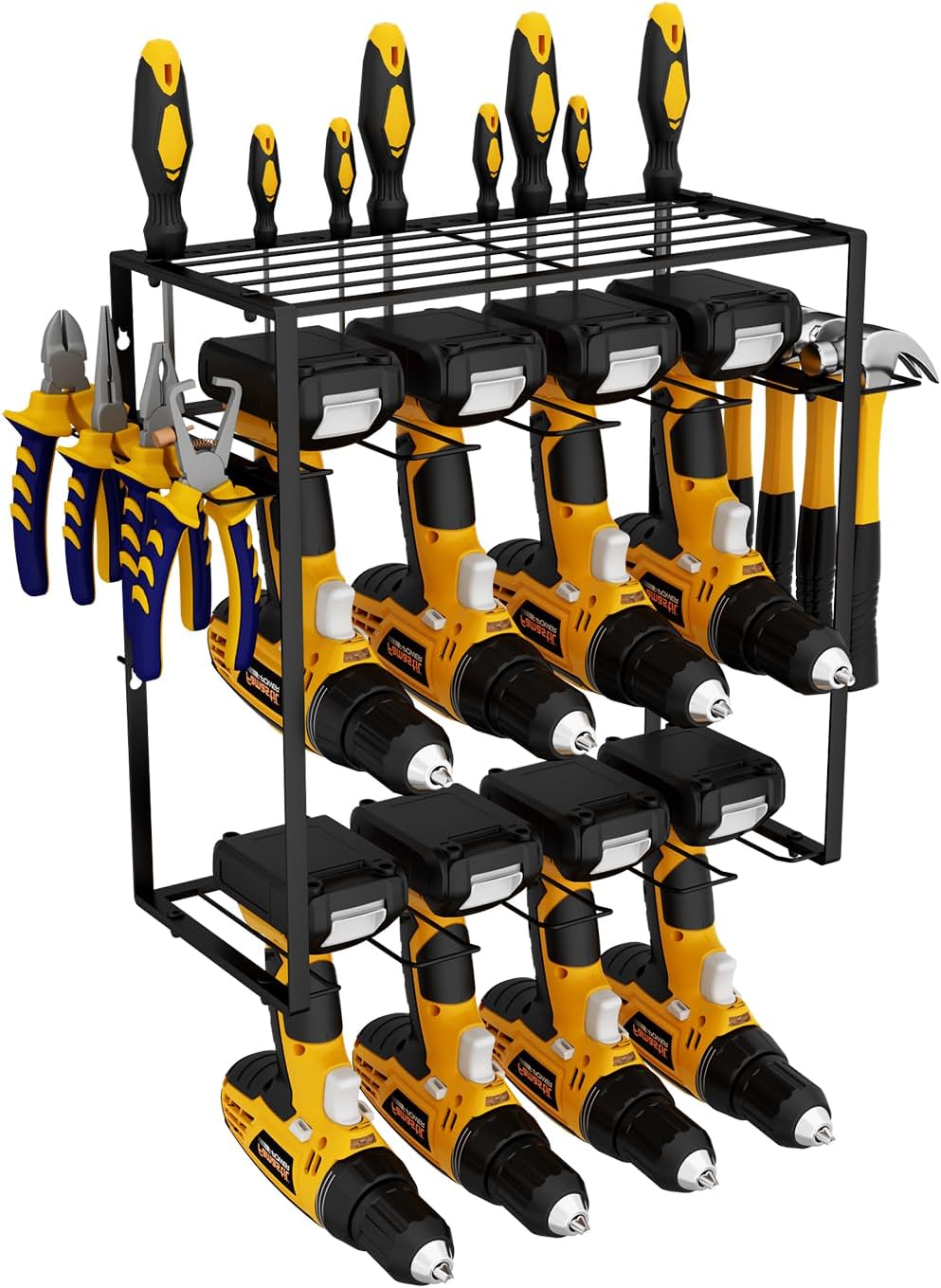 Amazon.com: FOSZMAC Power Tool Organizer, Storage Rack for Garage ...