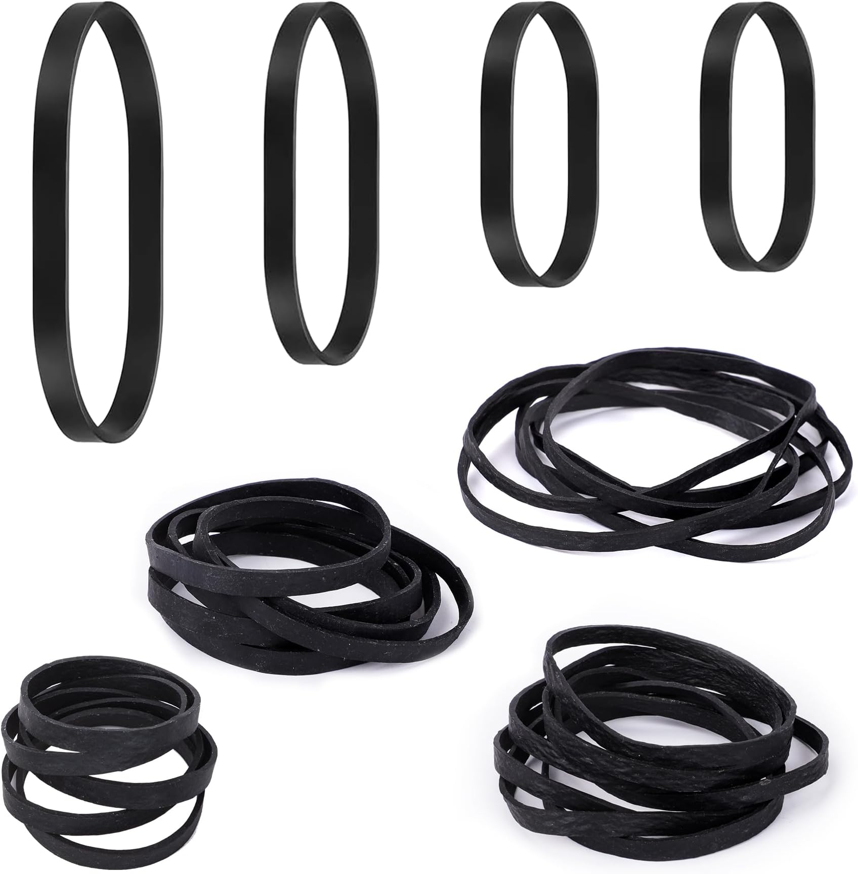 Elastic Bands Heavy Duty 80Pcs Thick rubber bands Natural Strong Money ...