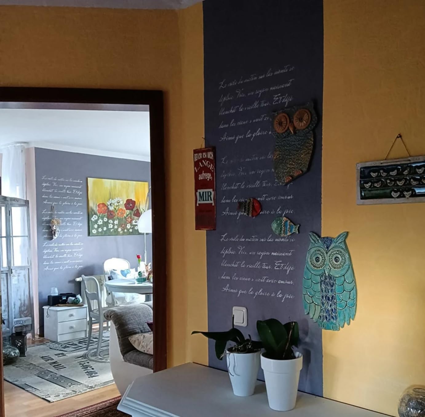 Snapklik.com : French Writing Stencils For Painting Script Stencils ...