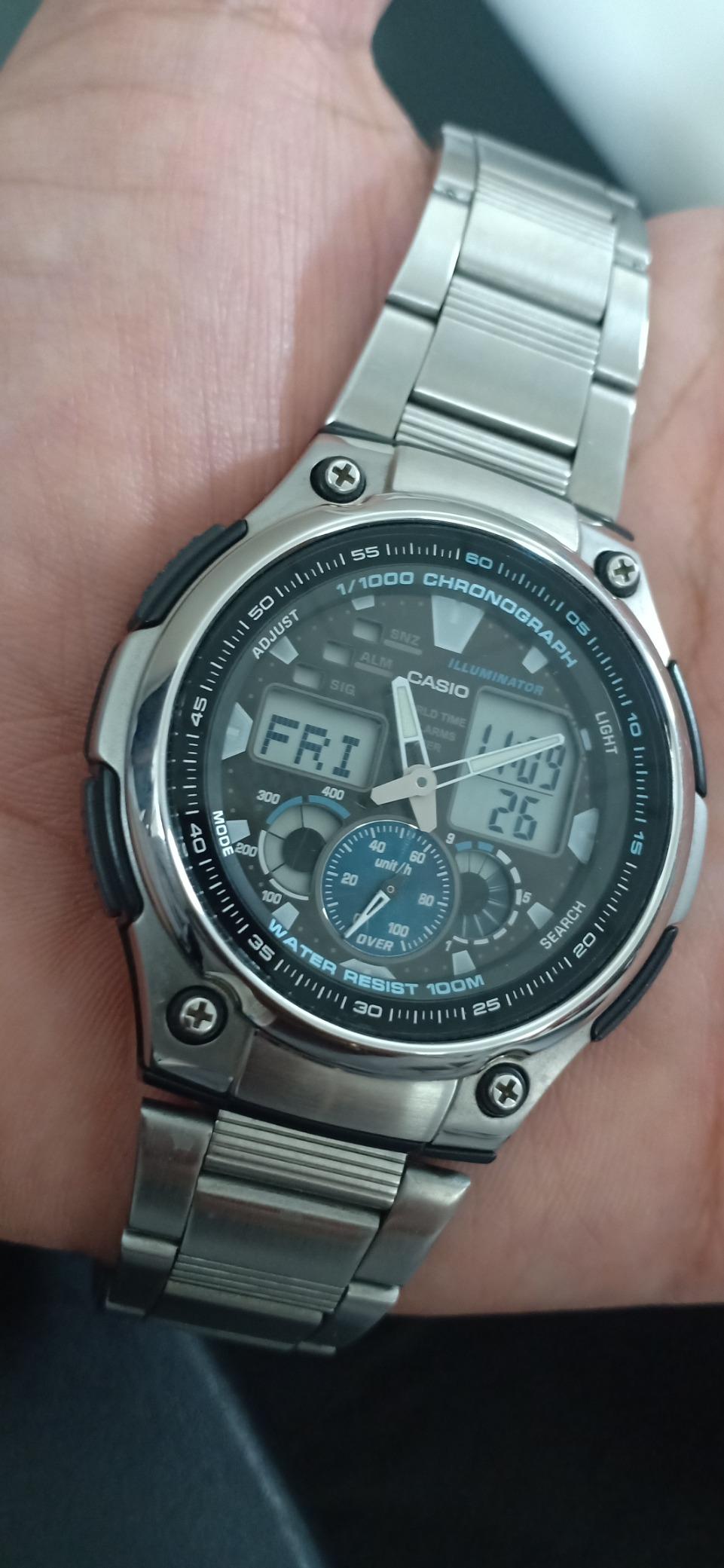 Casio Youth Series Analog-Digital Black Dial Men's Watch - AQ-190WD ...