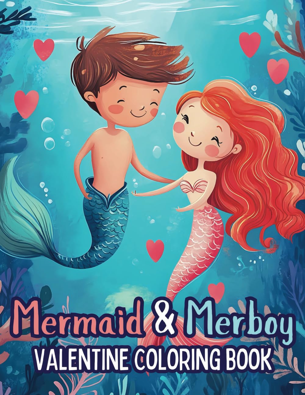 Mermaid and Merboy Valentine Coloring Book (Mermaid and Merboy ...