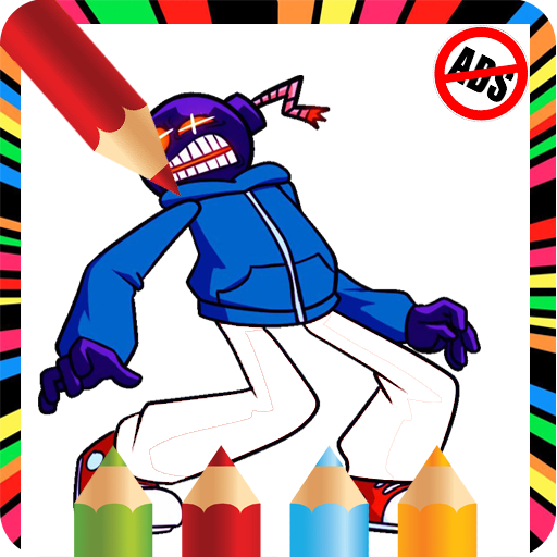 Glitter Fnf coloring Pages - App on Amazon Appstore