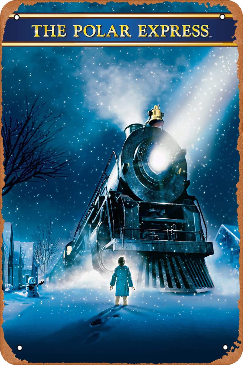 Amazon.com: LIQIXI The Polar Express Movie Poster Retro Metal Sign ...