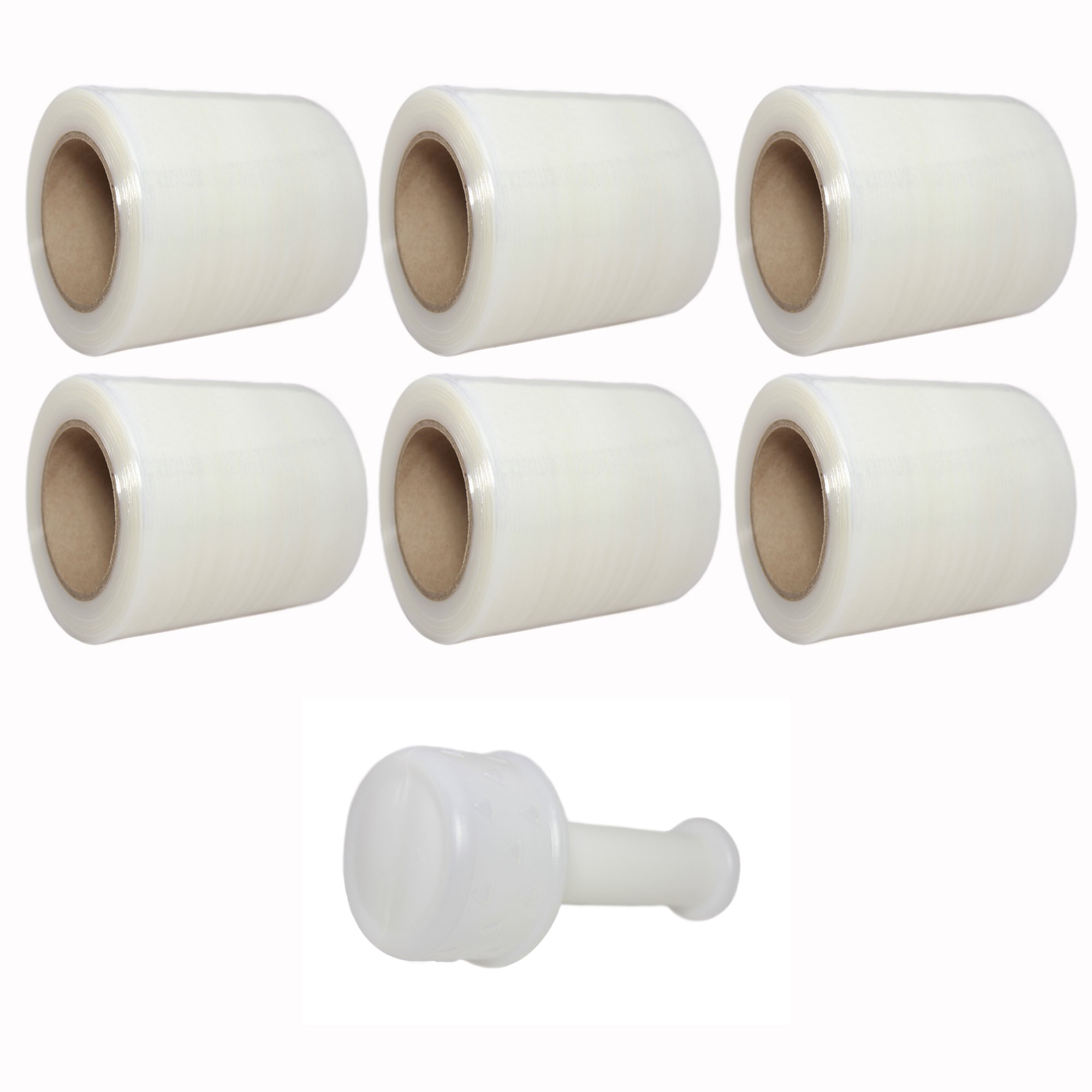 Totalpack 5x 1000 Ft Roll 80 Gauge Thick Hybrid Technology | Desertcart ...