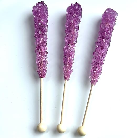 Amazon.com : Classic Rock Candy Sticks, Sugar Rock Crystal Lollipops ...