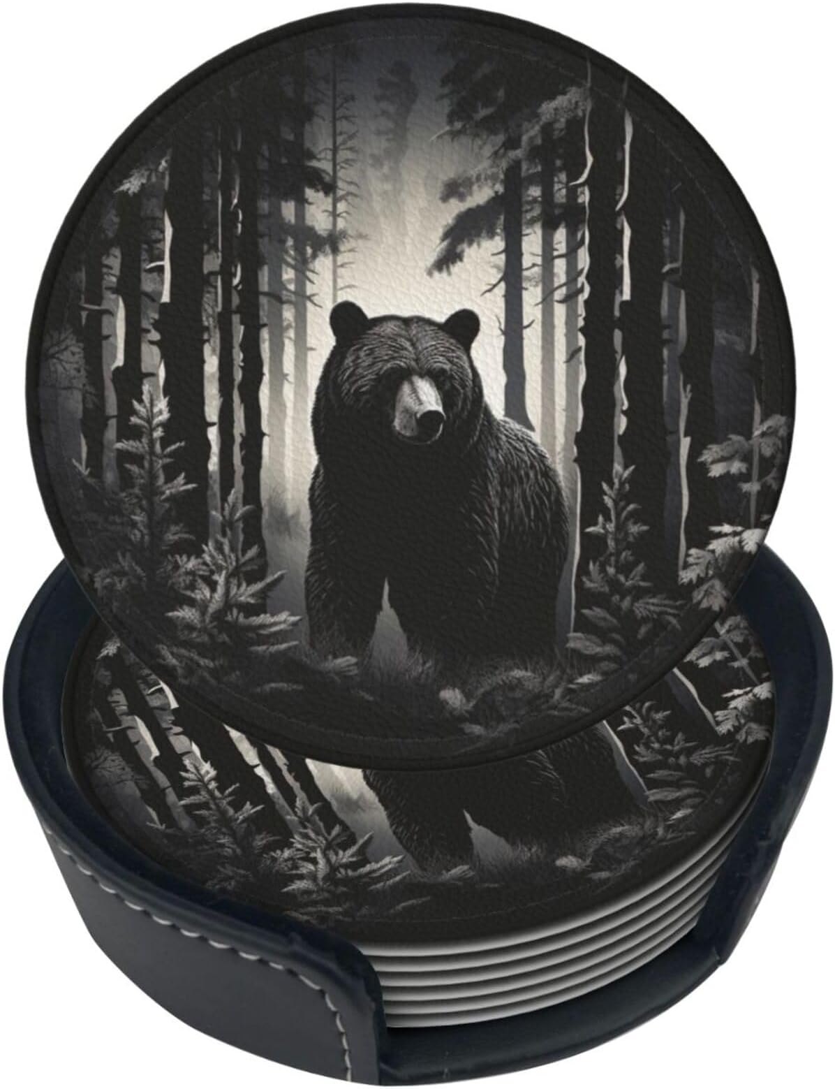 Amazon.com: Grizzly Bear 4 Drink Coaster Set – Guardian of The Coasters ...