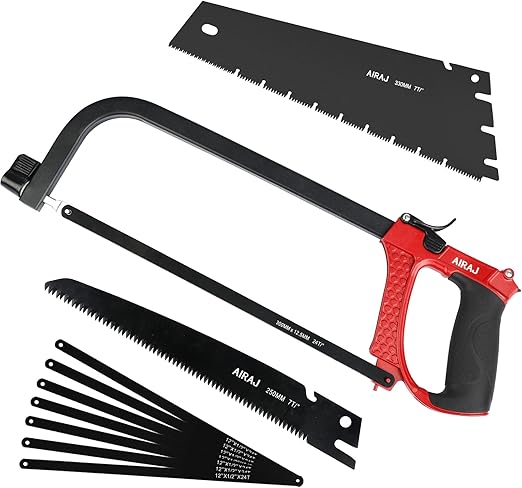 AIRAJ High-end Hacksaw Set, Universal Metal Hacksaw with 3 Different ...