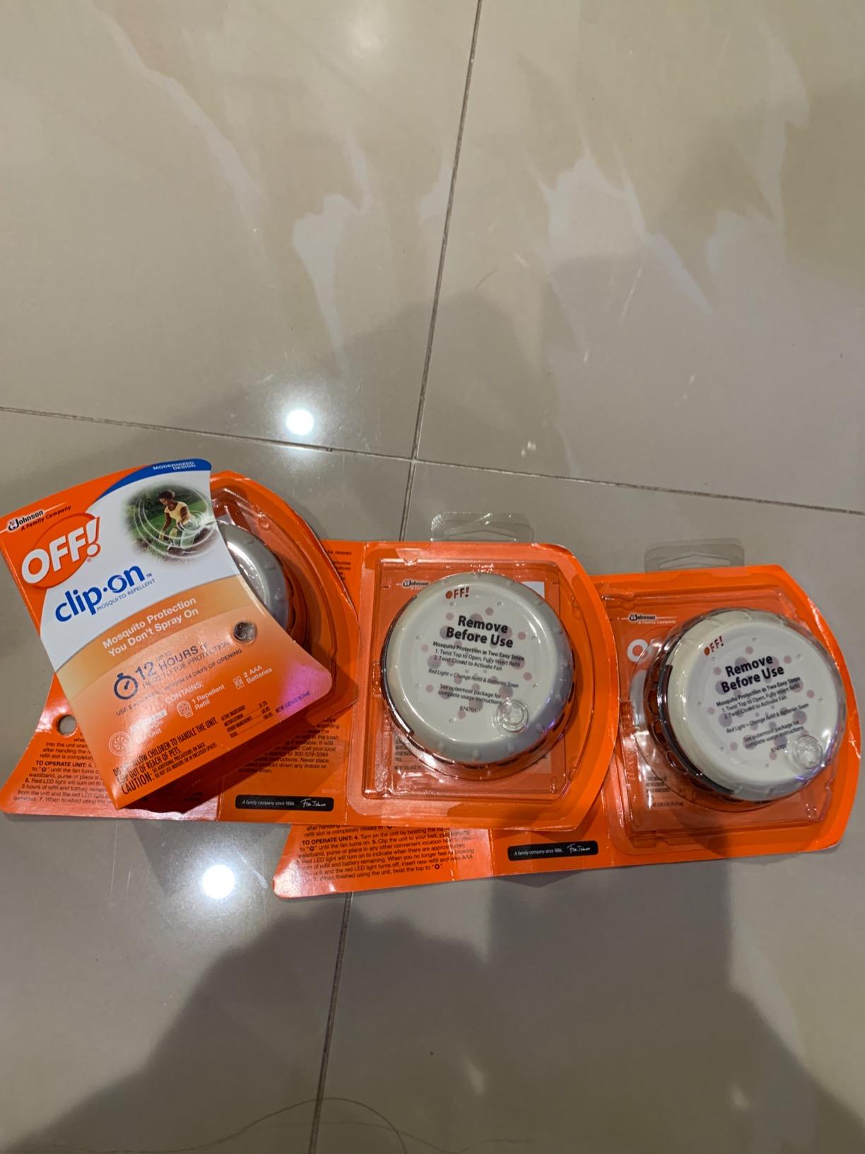 Amazon.com : OFF! Clip On Mosquito Repellent Fan Unit 1 ea ( Pack of 3 ...