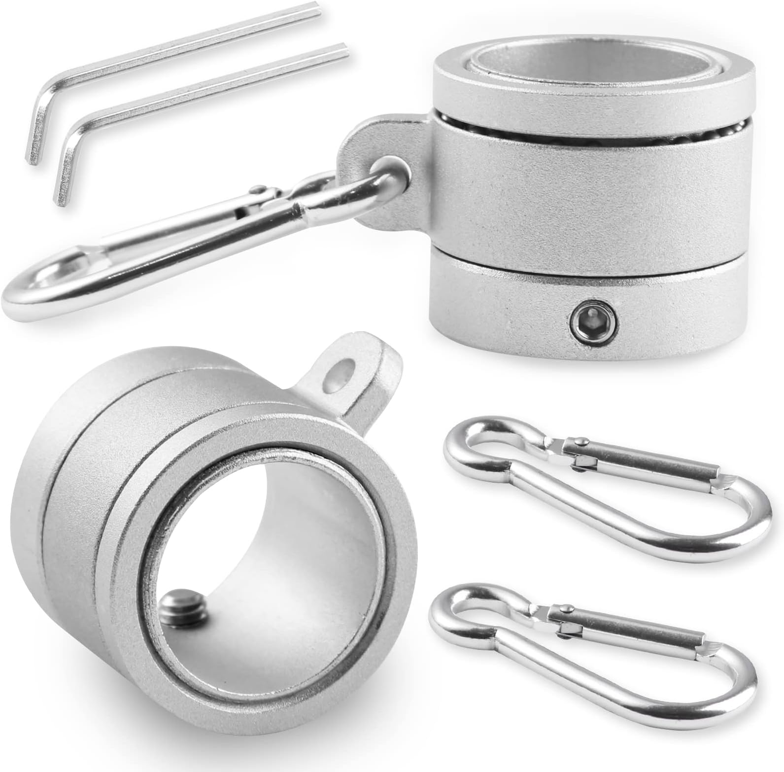 Amazon.com : SDMETEI Flag Pole Rings, Aluminum Alloy Flag Pole Kit, 360 ...