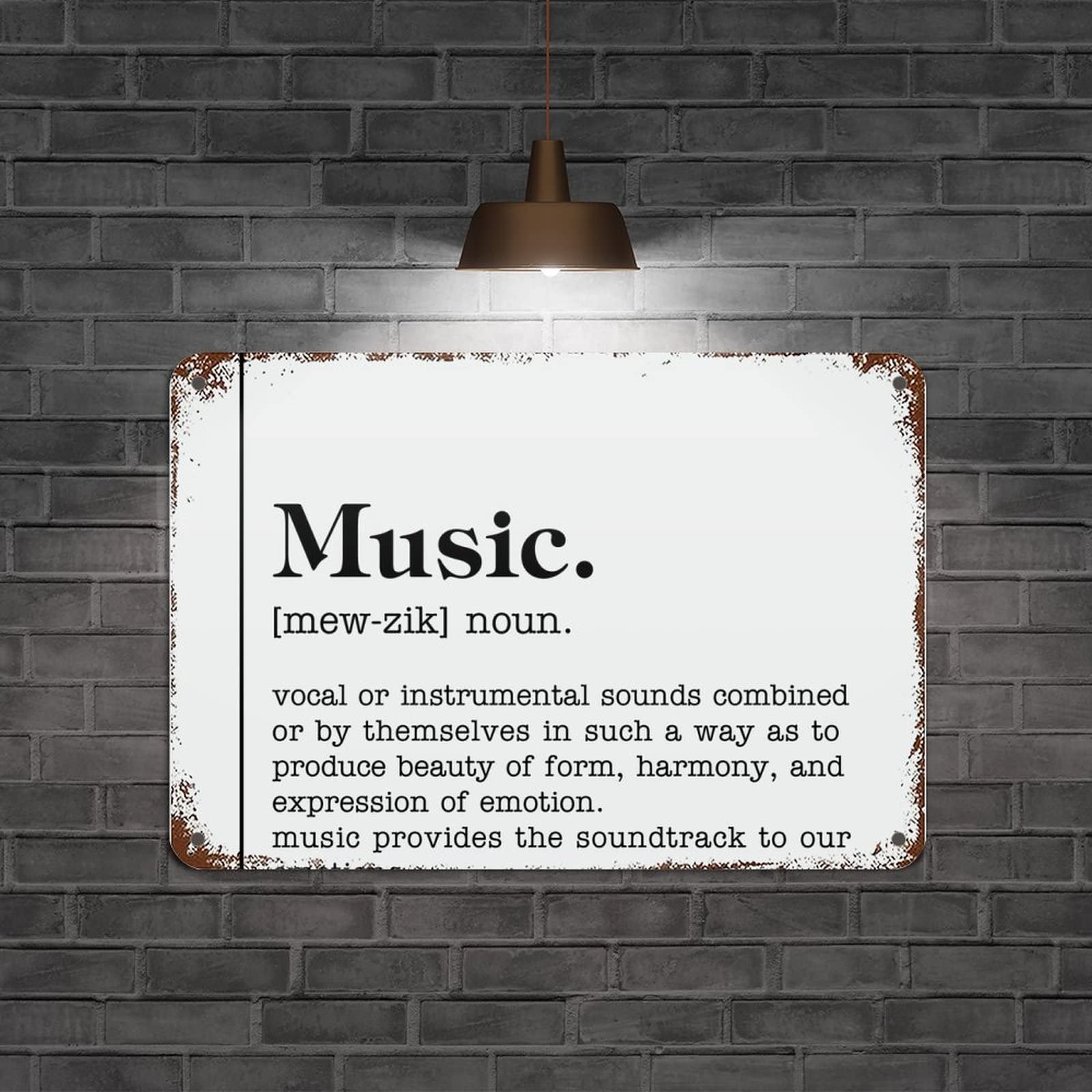Music Definition Quotes Music Noun Definition Frame Wall Sign Fun