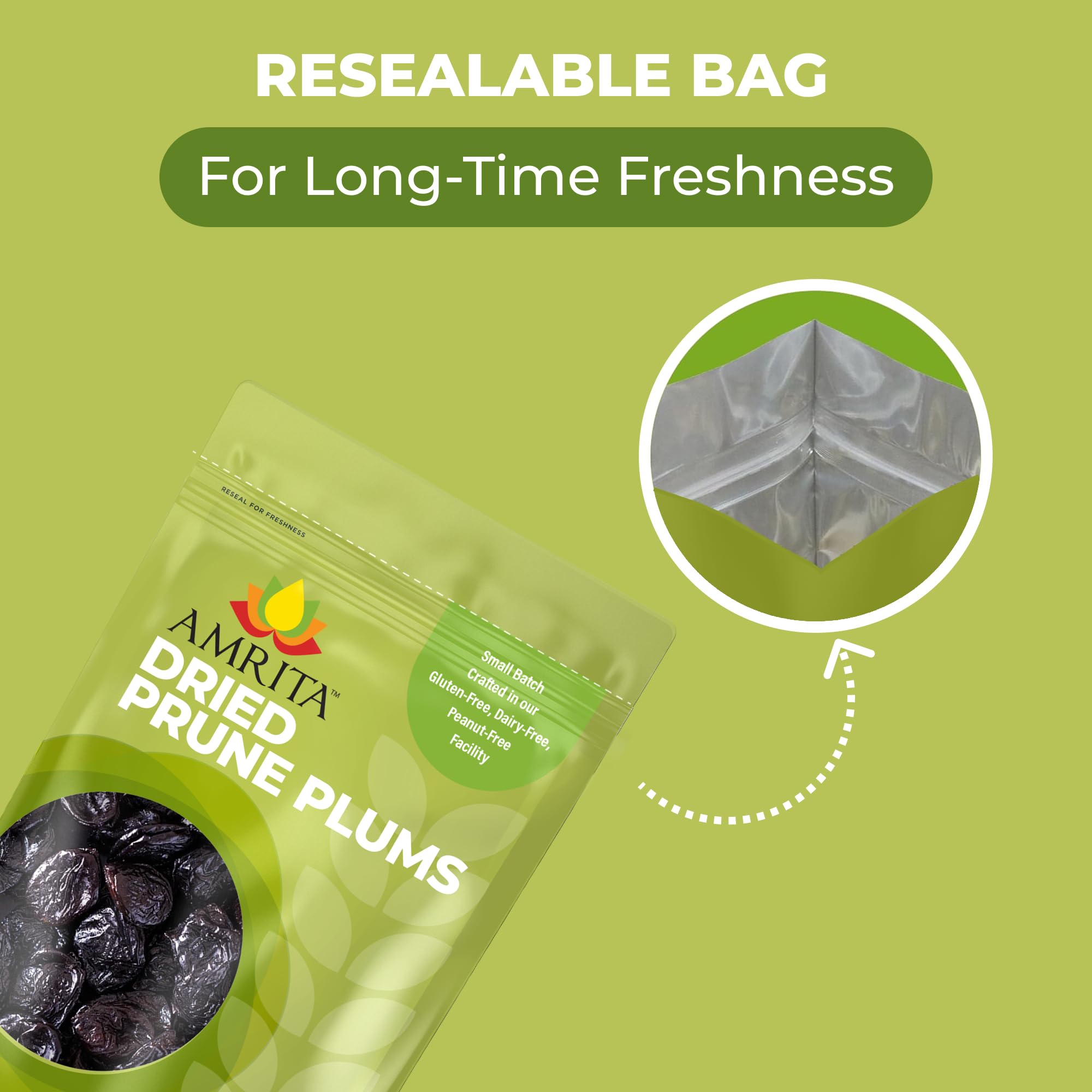 Snapklik.com : Amrita Dried Plums Pitted Prunes 4 Lb Gluten-Free Snack ...