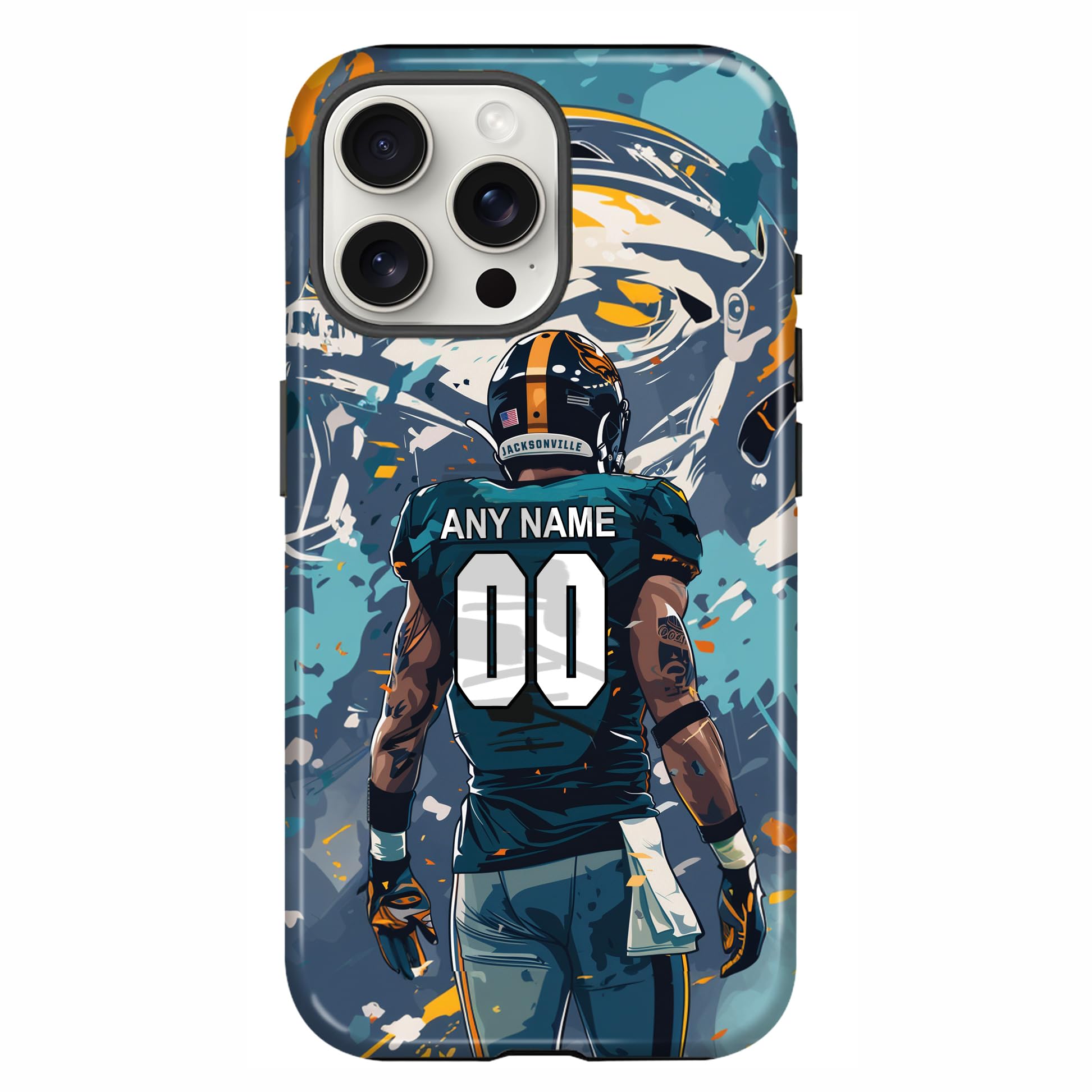 Amazon.com: Aupkao Custom Name & Number Football Phone Case for iPhone ...