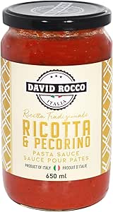 David Rocco Ricotta and Pecorino Pasta Sauce 650 ml : Amazon.ca ...