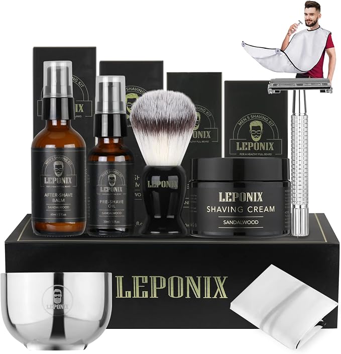 Shaving Kit for Men, Includes Sandalwood Shaving Cream, Mens After ...