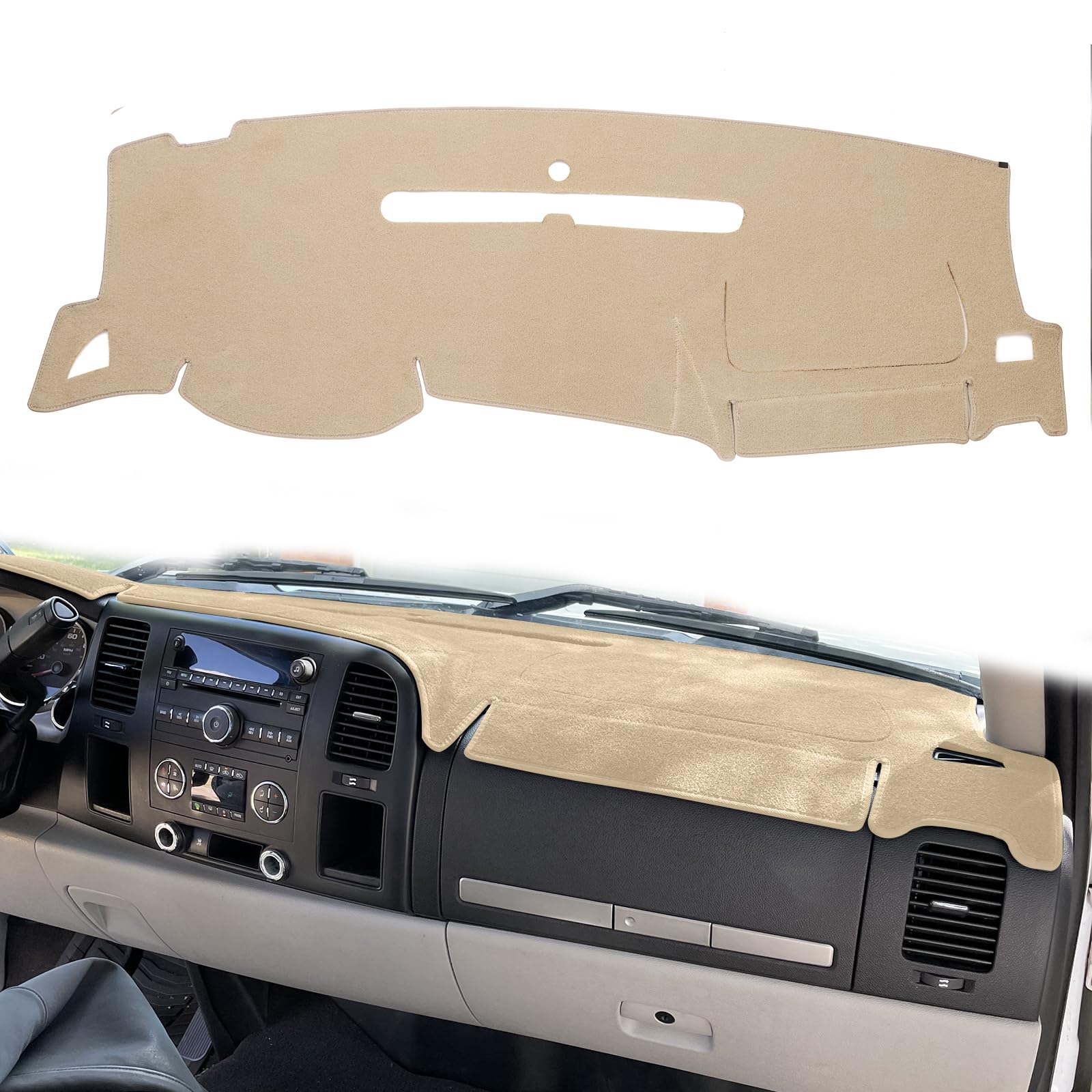 Amazon.com: HanLanKa Dashboard Cover for GMC Sierra and Chevrolet ...
