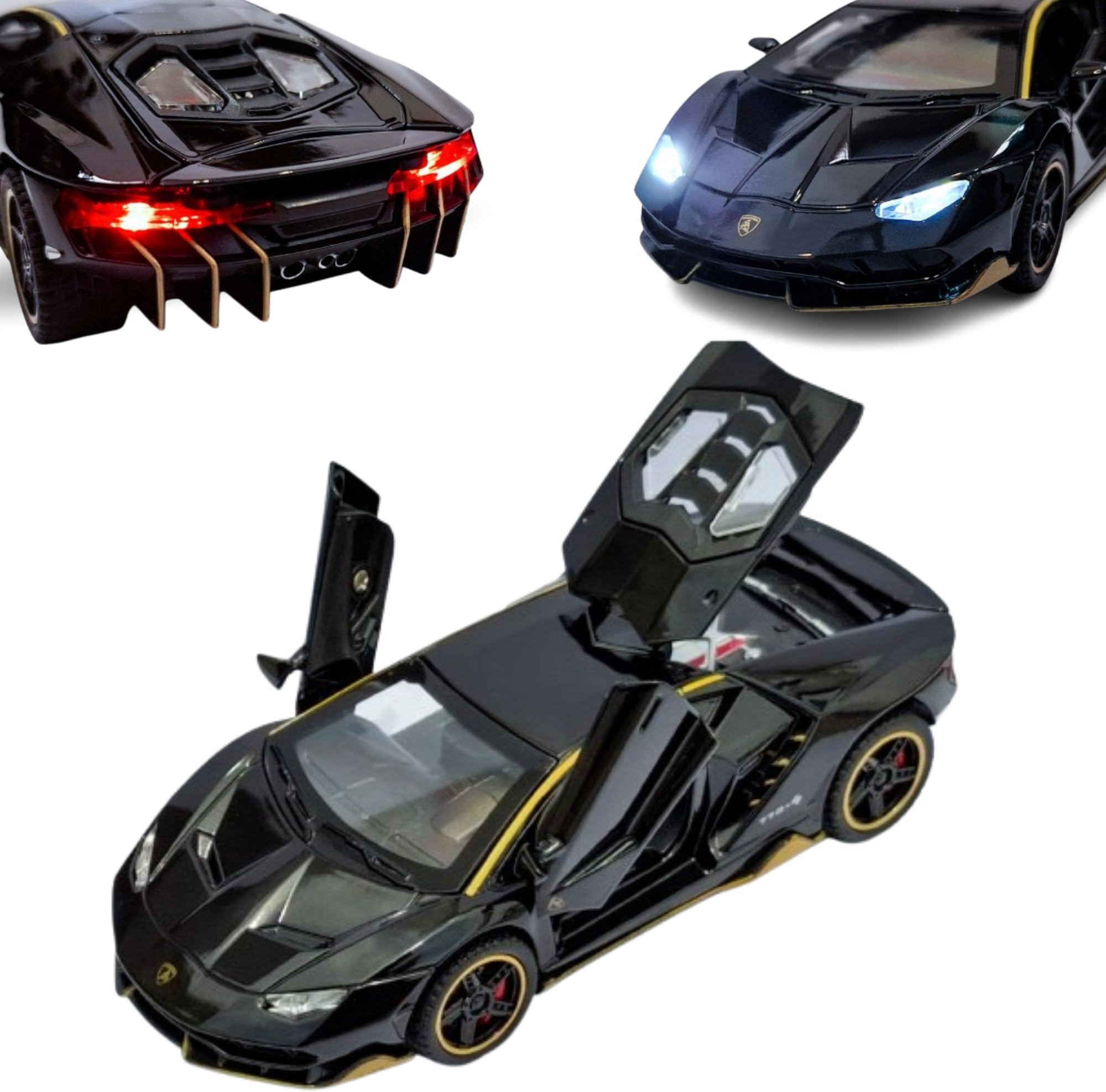 ZIPPITY ZAP Lamborghni Die Cast Metal Car Model - Pull Back with ...