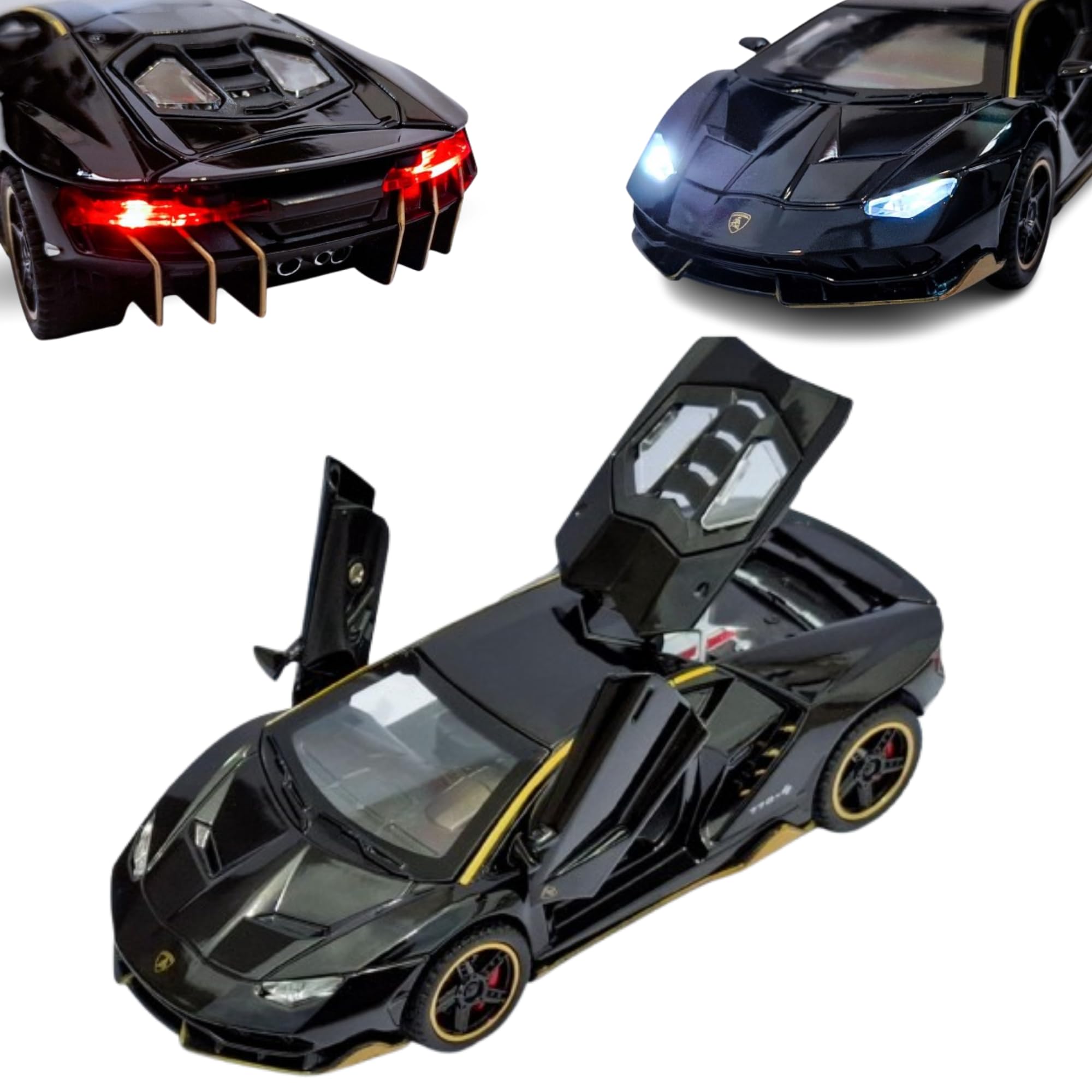 ZIPPITY ZAP Lamborghni Die Cast Metal Car Model - Pull Back with ...