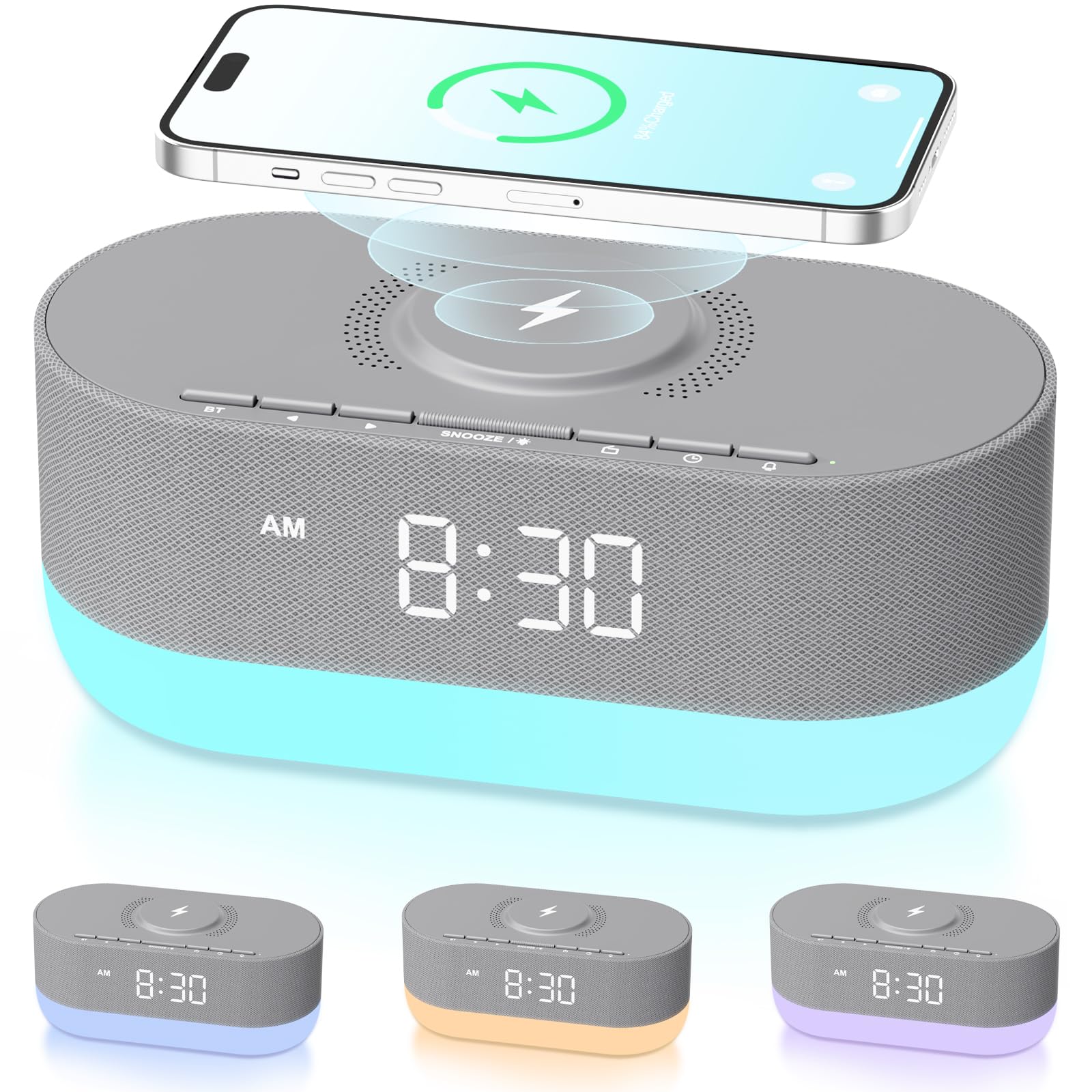 Amazon.com: HOUSBAY Bluetooth Speaker Alarm Clock Radio - Organize Your ...