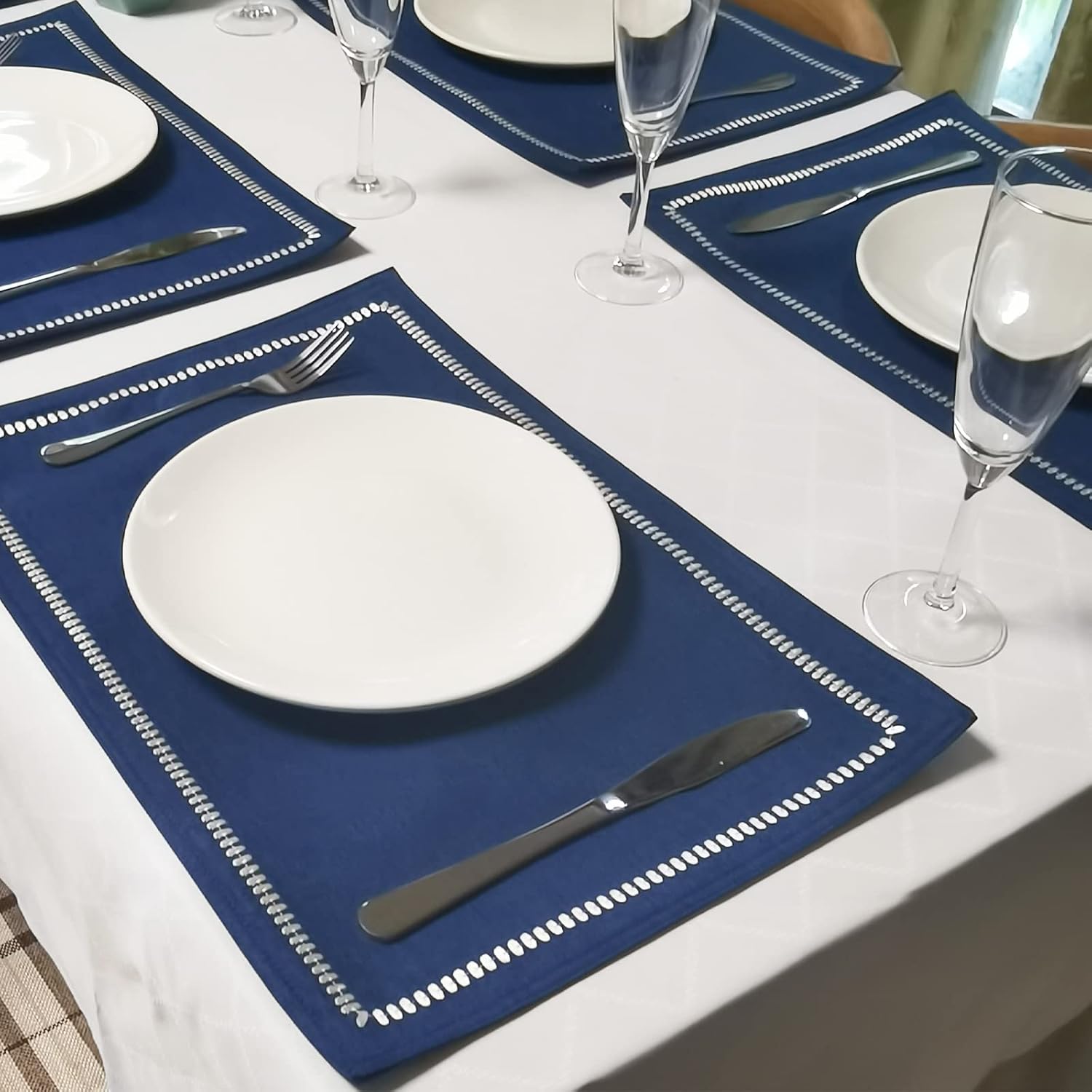 Juego de 6 manteles individuales para mesa de comedor, manteles ...