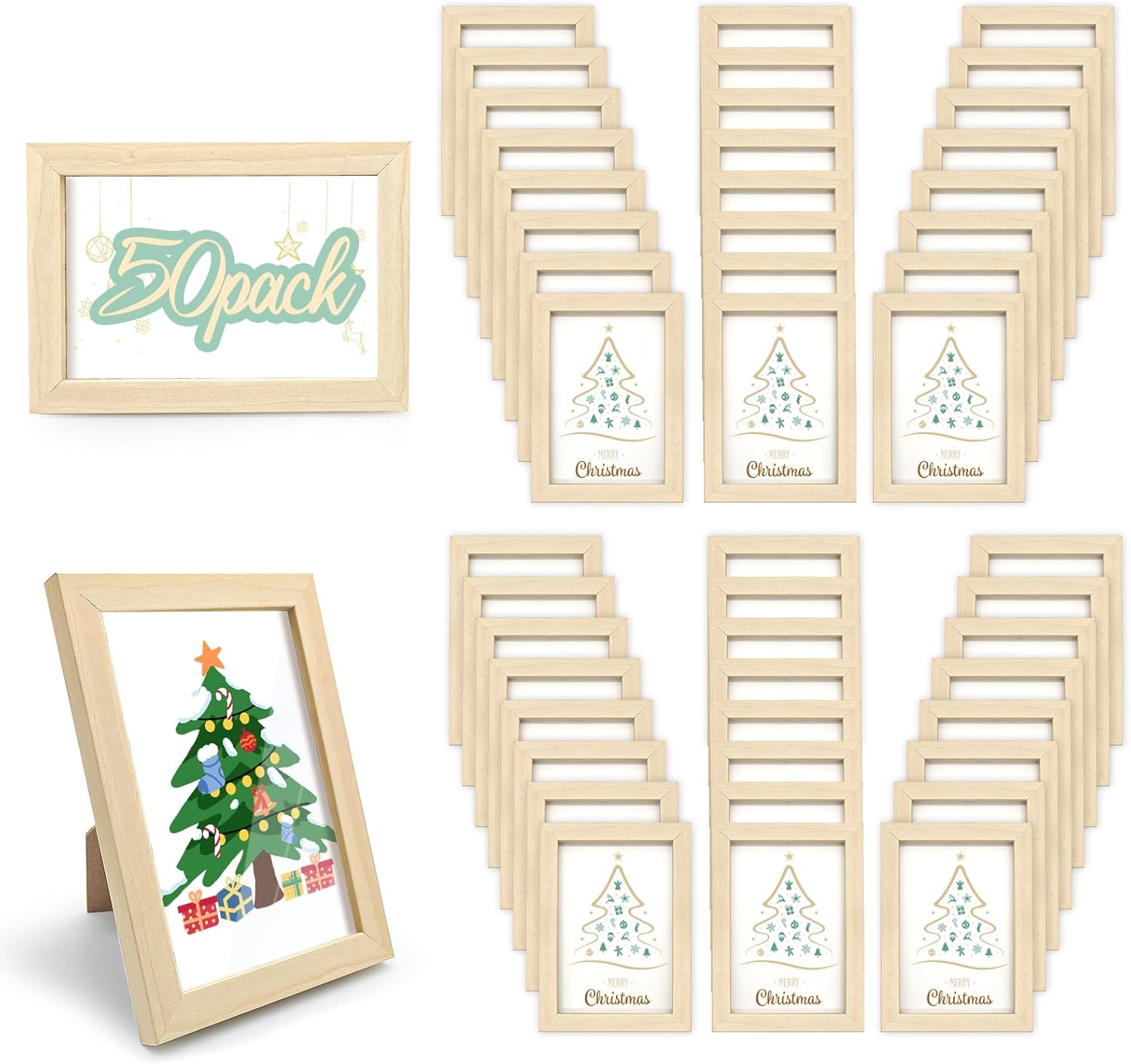 Amazon.com - YOUKE OLA Set of 50 Picture Frame Bulk Photo Frames Wall ...