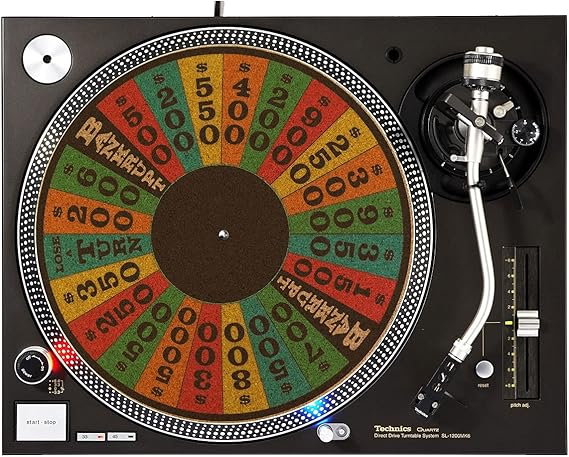 Amazon.com: DJ Turntable Premium Cork Slipmat - Spin The Wheel ...