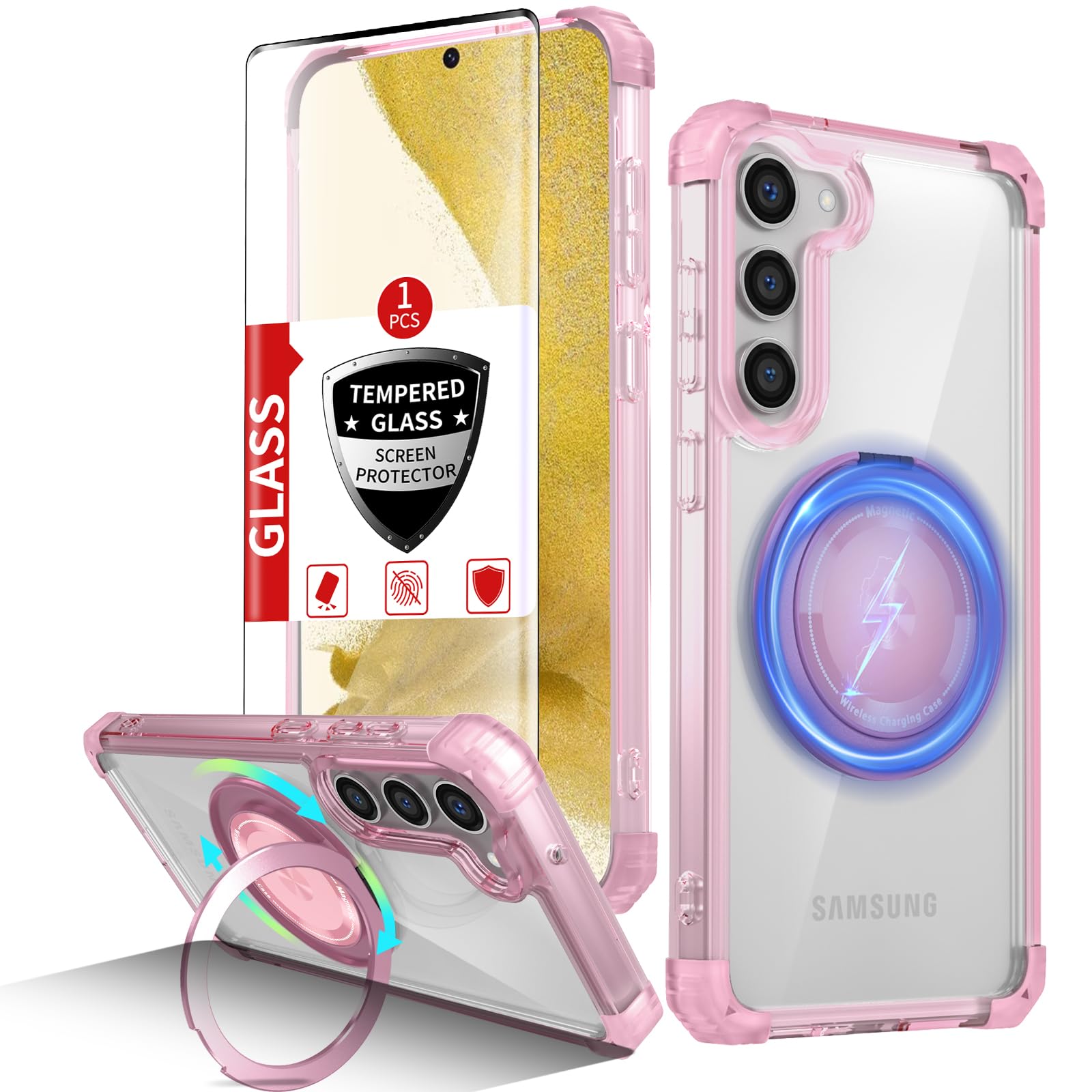 Amazon.com: IYTRRYH for Samsung Galaxy S22 Plus Case Magnetic Compatible with MagSafe Galaxy S22 ...