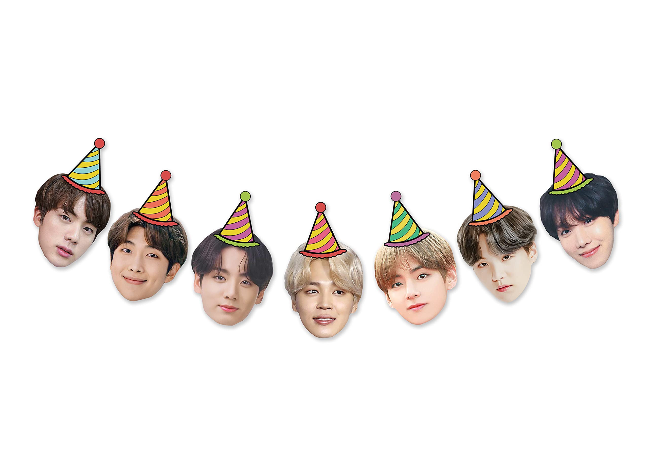Buy BTS Portrait Birthday Garland, Bts Banner Party Decorations ...