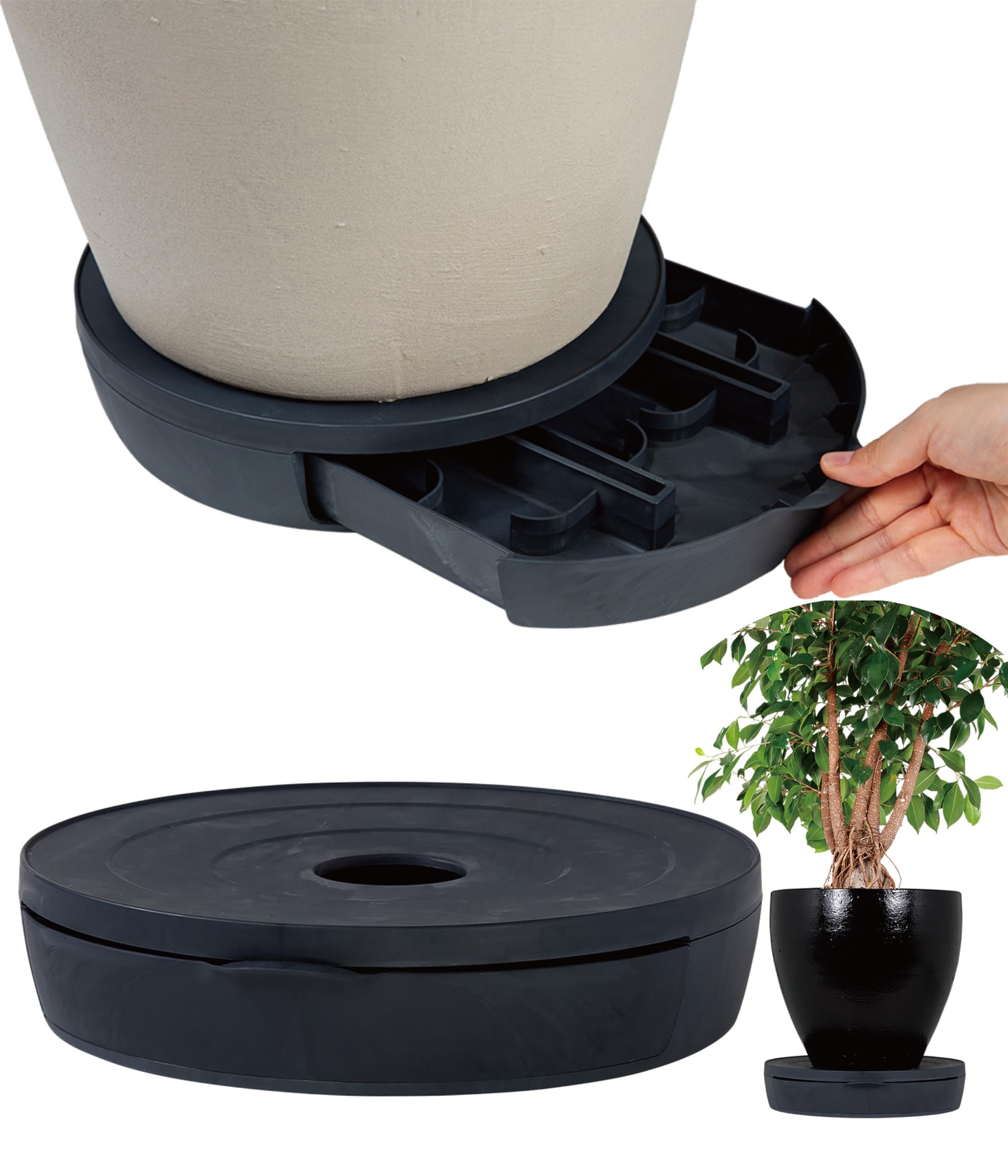 Amazon.com : Pot Keeper Smart Plants Saucer, Plant Stand, Plant Tray ...